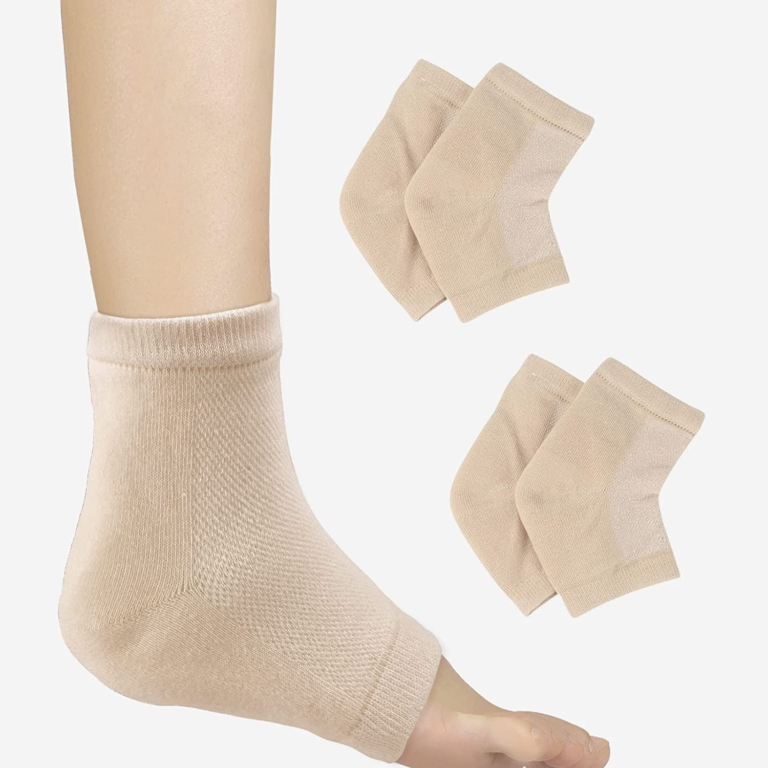Moisturizing Heel Socks,Skin Softening Footcare Treatment Socks for ...