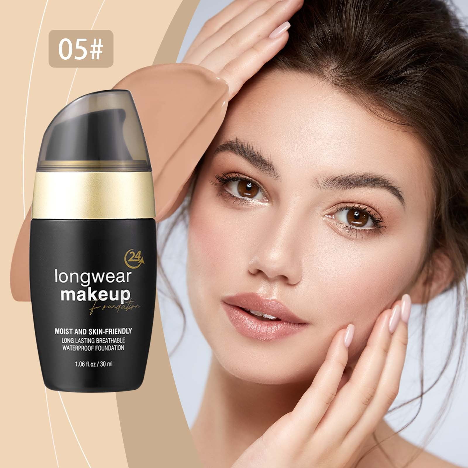 Moisturizing Liquid Foundation | Lightweight Full Coverage Concealer | Hydrating Formula for ...