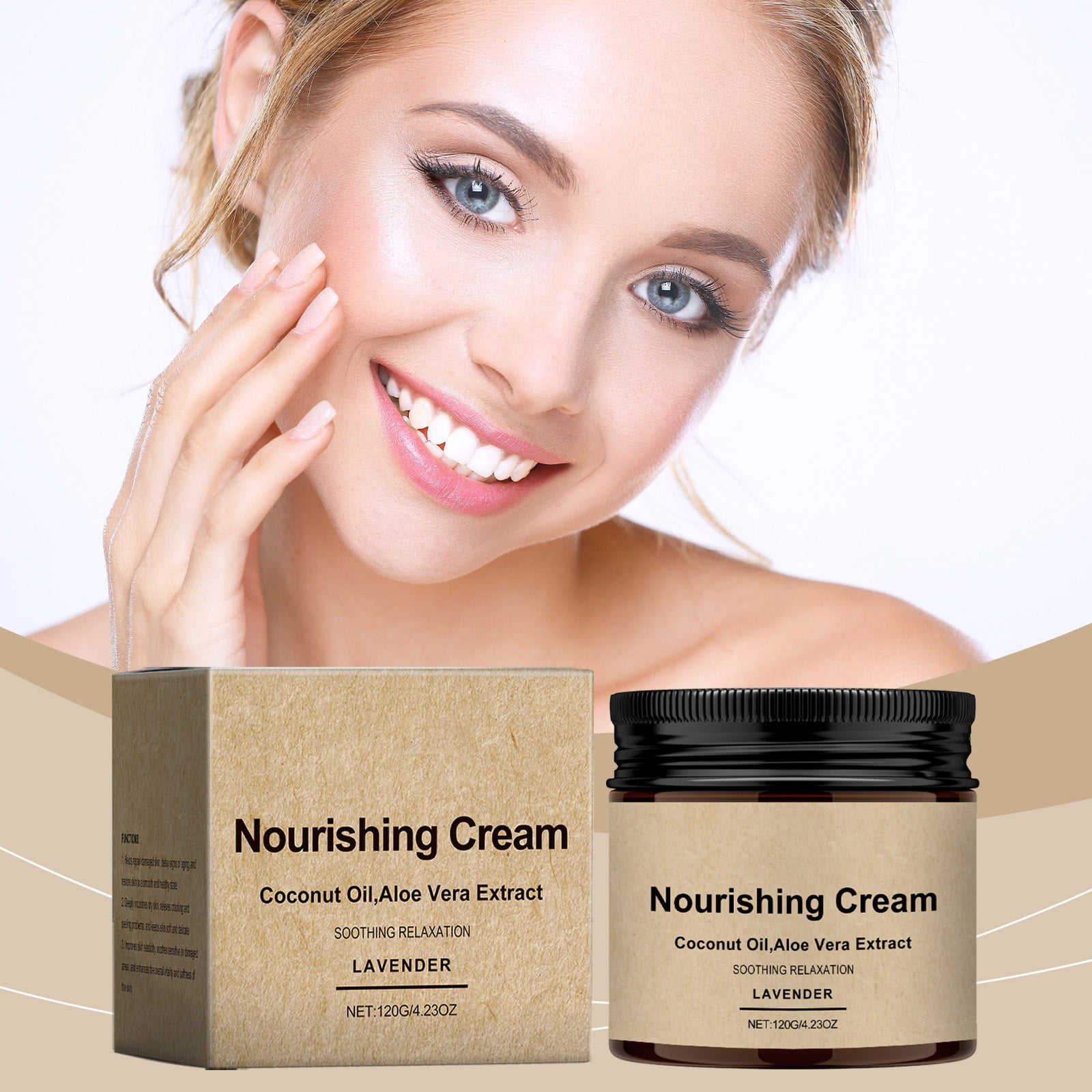 Moisturizing & Repair Face Cream - 120g, Hydrating Cream with Glycerin ...
