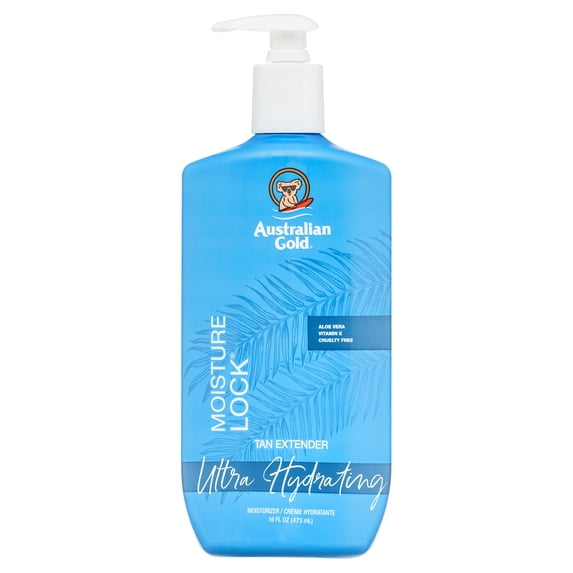 Australian Gold Moisture Lock Tan Extender Body Lotion 16 oz, Natural ...