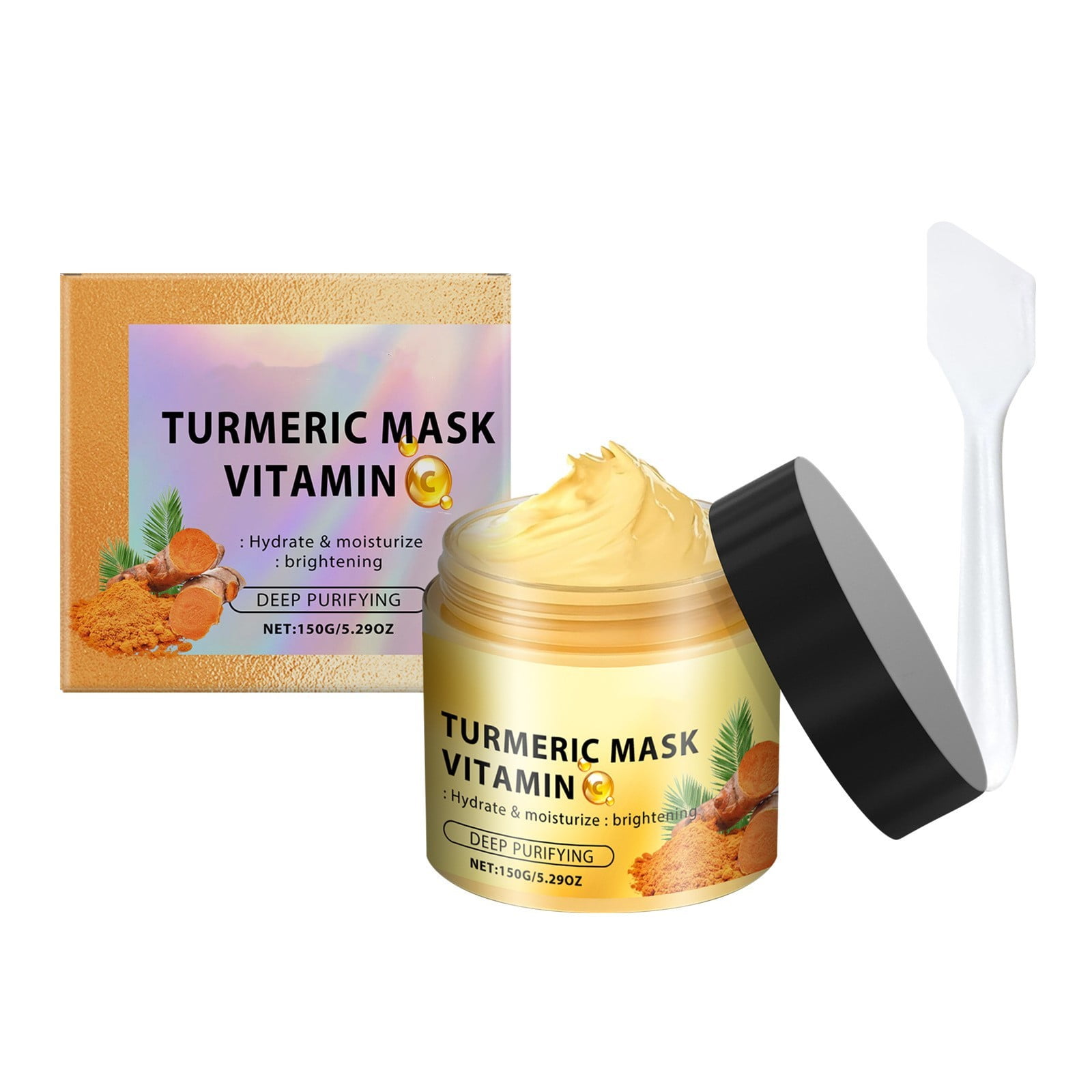 Moisturizing Vitamin C Face Mask - 5.29 Oz with Kaolin Clay and ...