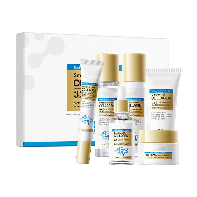 Moisturizing and Firming Skincare Set, 6-Piece Kit with Cleanser, Toner ...