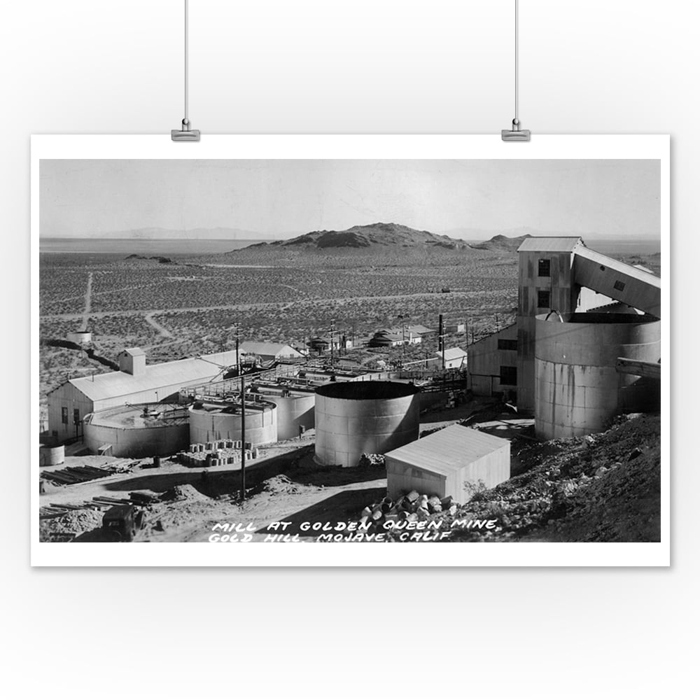 Mojave, California - View of Golden Queen Mine Mill (12x18 Art Print ...