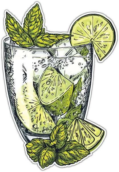 Mojito Drink Vacation Resort Summer Beach Car Stickerphone Decal Water ...