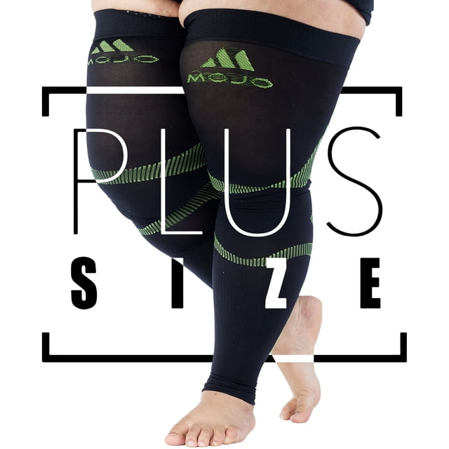 Mojo Compression: Extra Wide Thigh High Compression Sleeves (20-30mmHg ...
