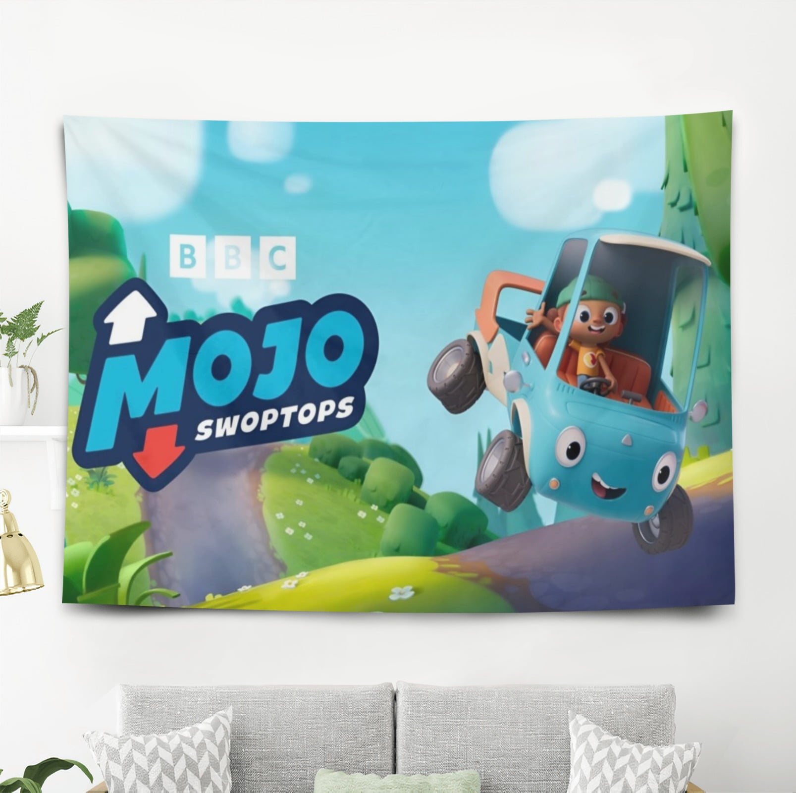 Mojo Swoptops-Theme Anti-pilling Tapestry Gift Wall Hanging Backdrop ...