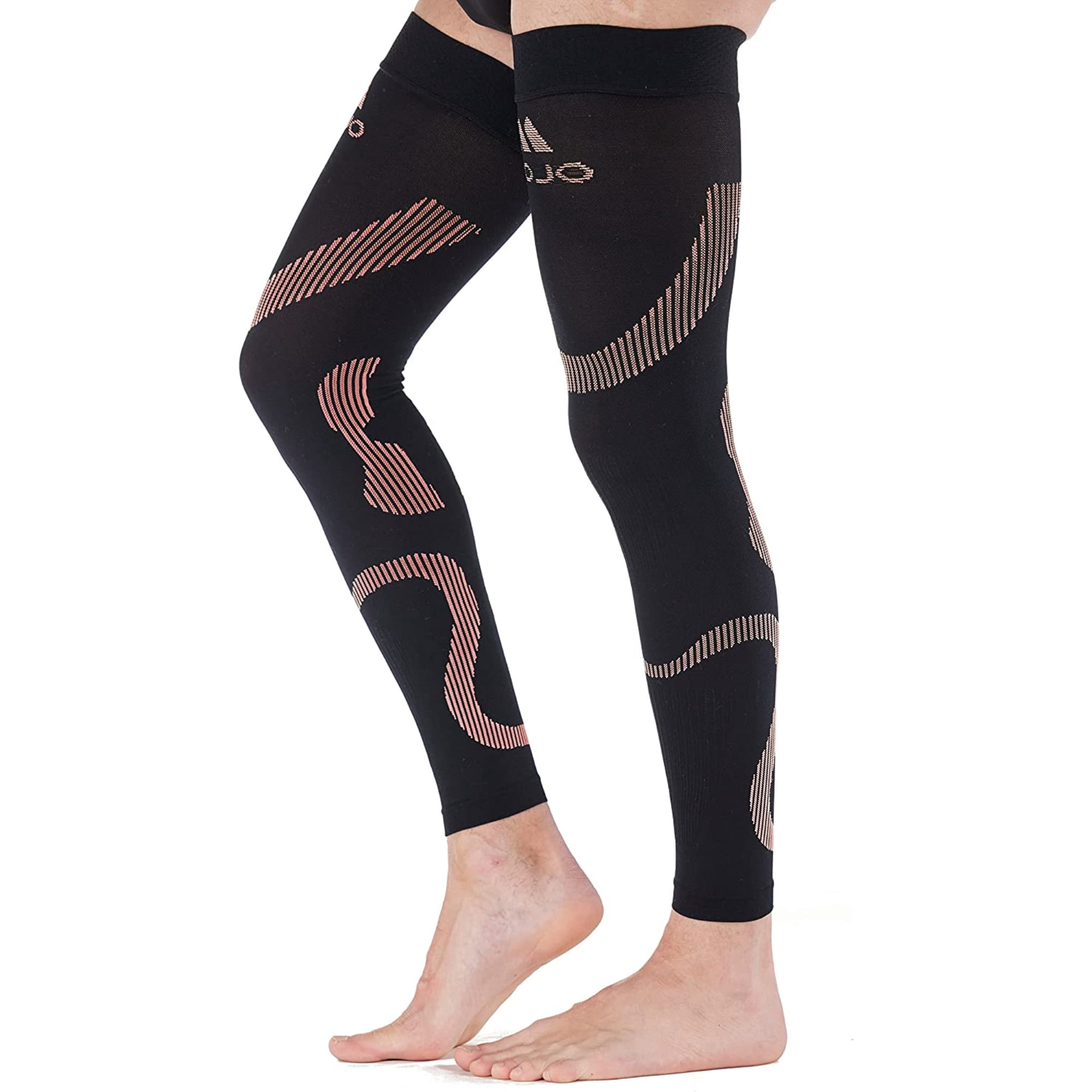 Mojo Unisex Opaque Footless Compression Stockings 20-30mmHg - Hot Pink ...