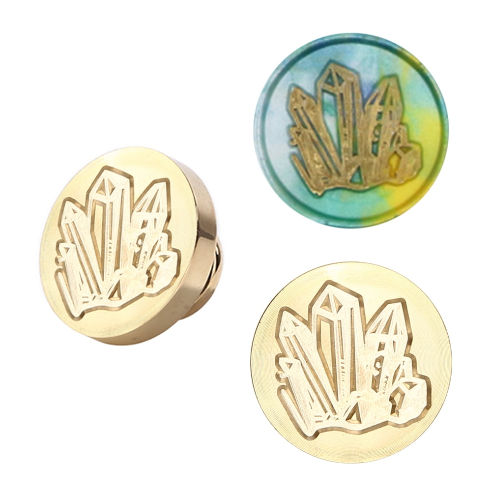 Mojoyce 3D DIY Embossed Wax Stamp Removable Round No Handle for ...