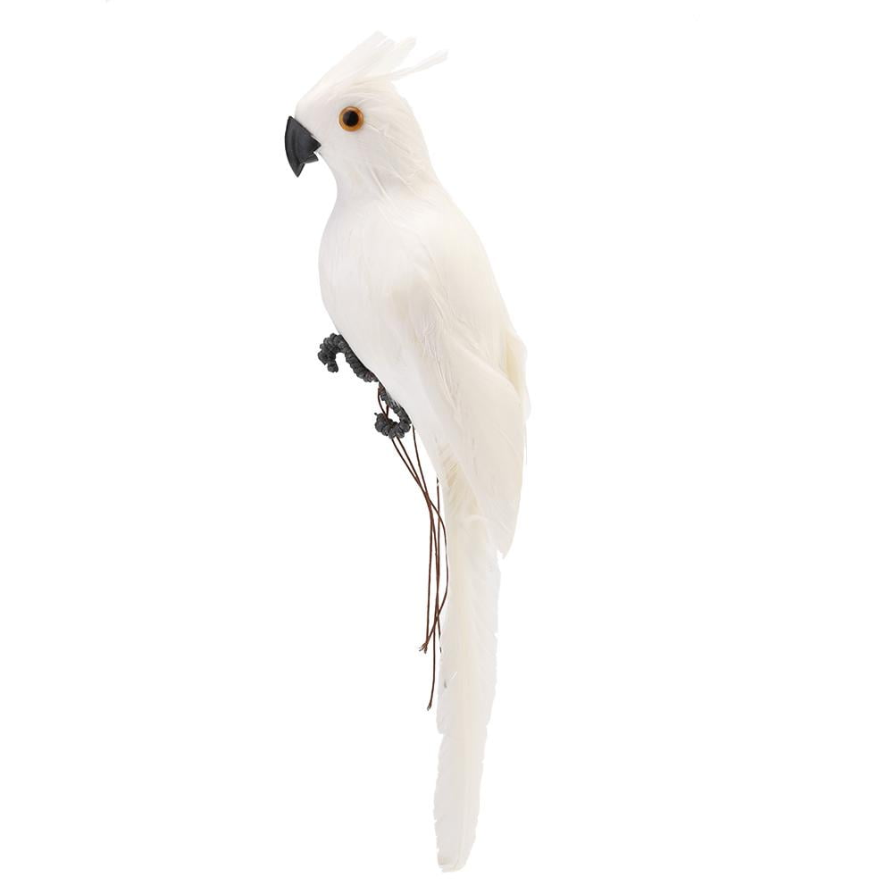 Mojoyce Foam Feather Artificial Parrot Imitation Bird Model Home ...