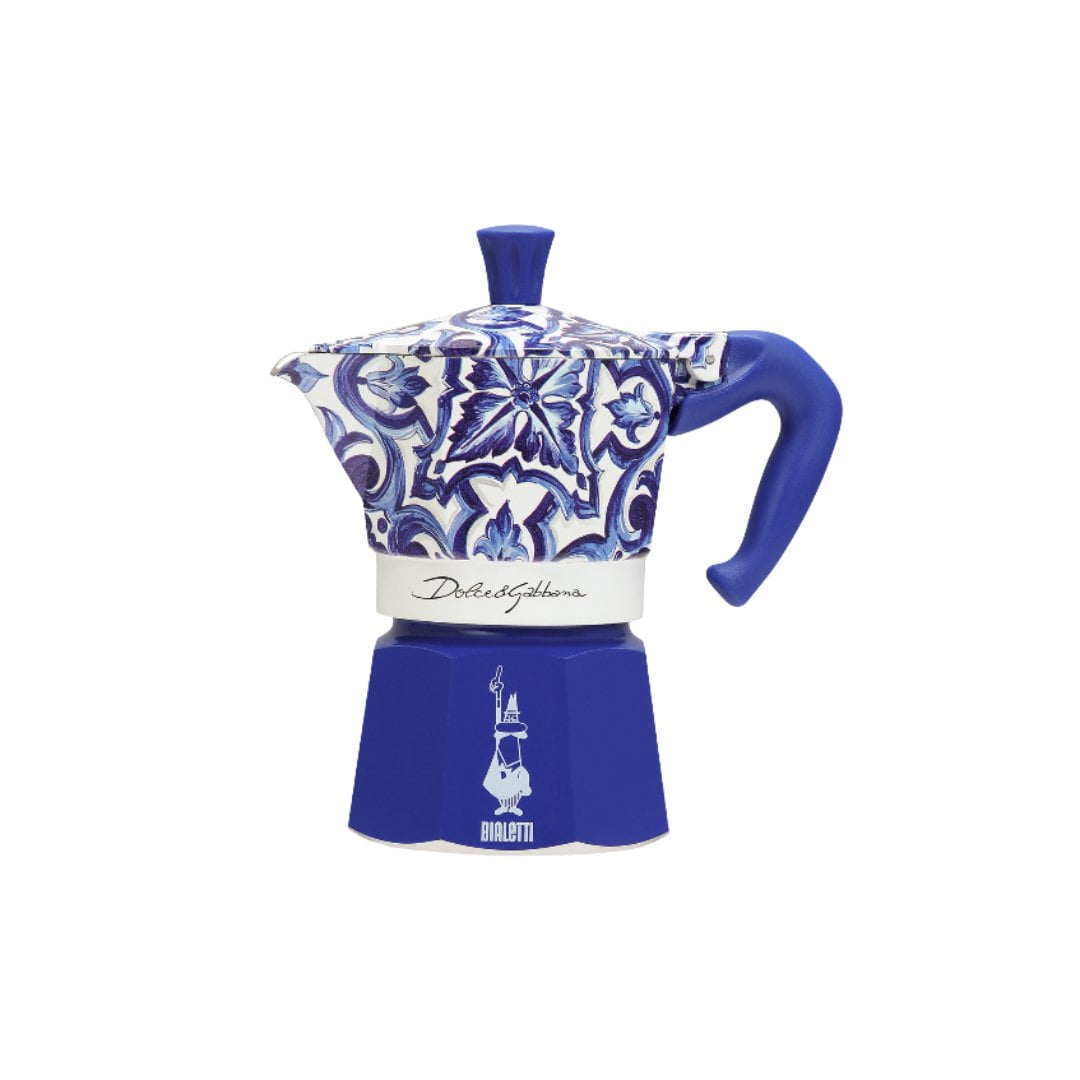 Moka Express 3 Cup Bialetti Dolce&Gabbana | Mediterranean Blue ...