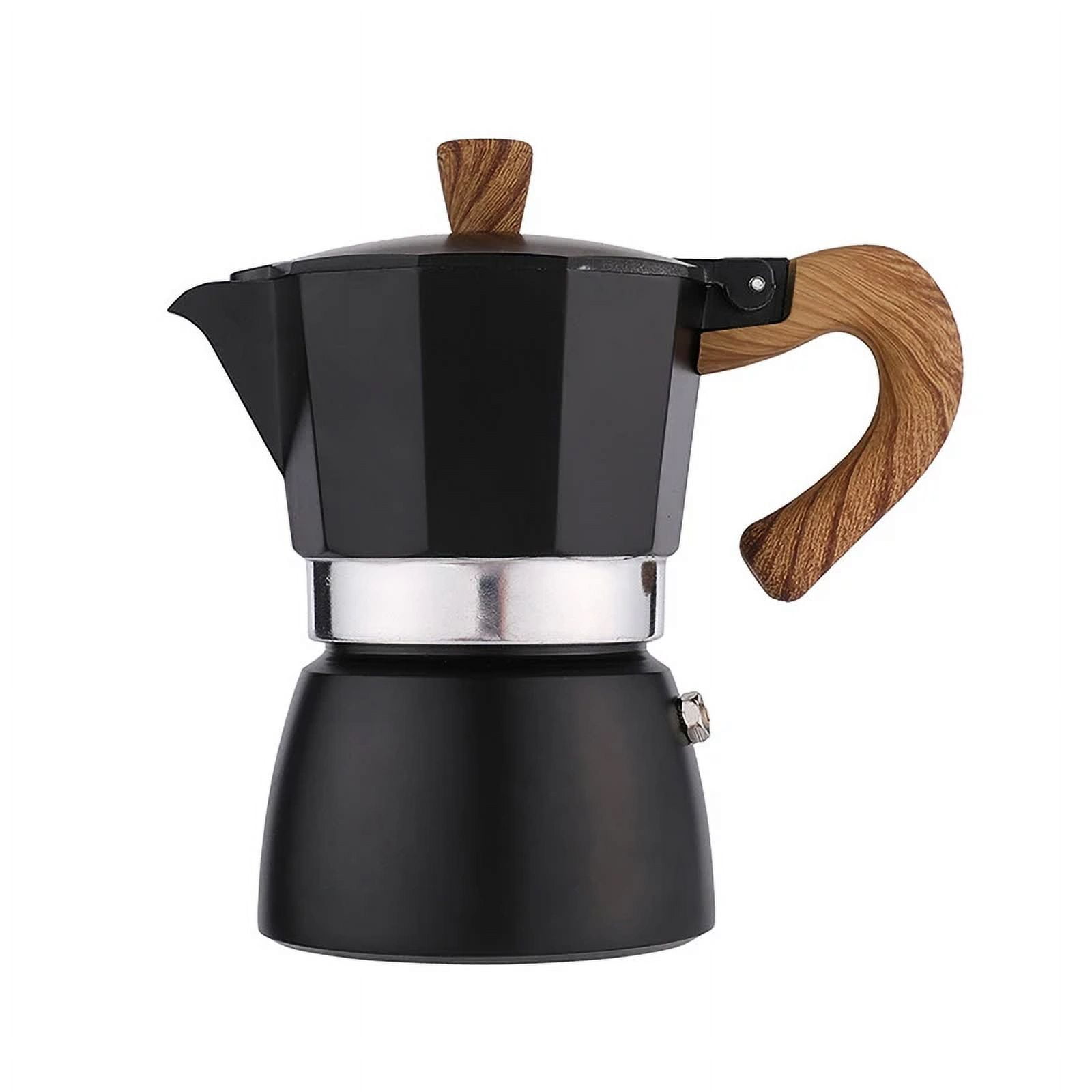 Moka Pot Durable Classic Wooden Handle Vintage Italian And Cuban ...