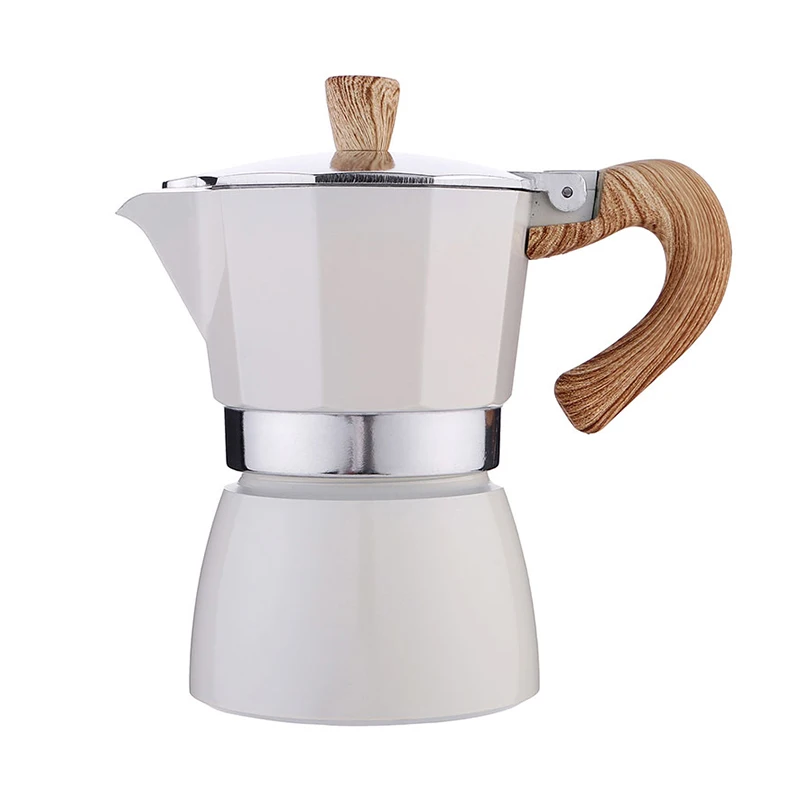 Moka Pot Durable Classic Wooden Handle Vintage Italian And Cuban ...
