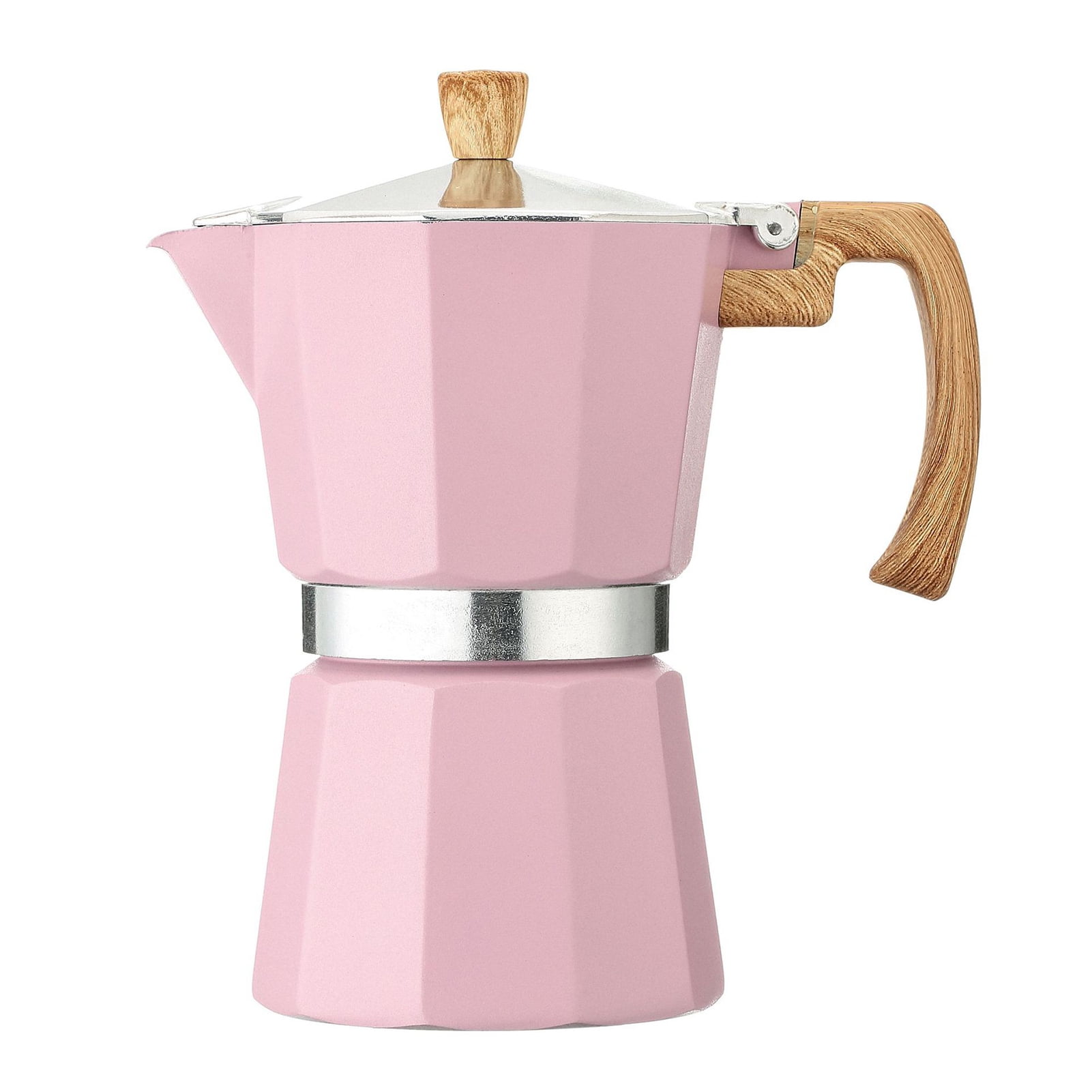 Moka Pot Espresso Maker Easy to Clean Stovetop Coffee Percolator ...