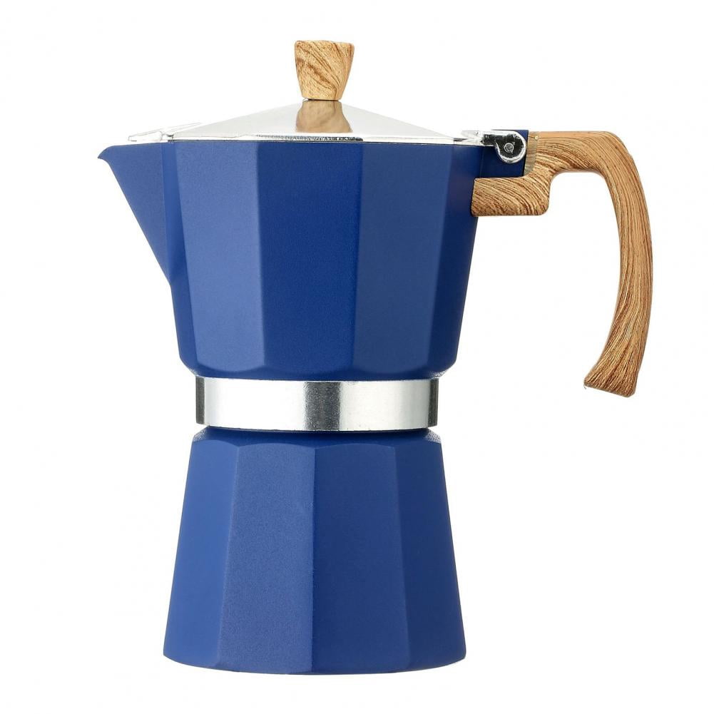 Moka Pot Espresso Maker Stovetop Coffee Percolator Aluminum Italian ...