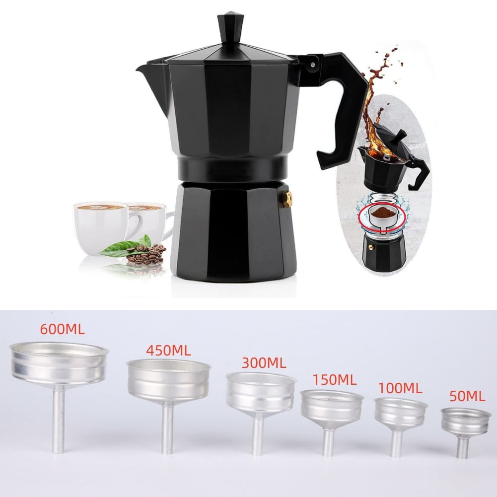 Moka Pot Funnel Coffee Maker Pot Funnel Coffee Maker Filter Portable ...