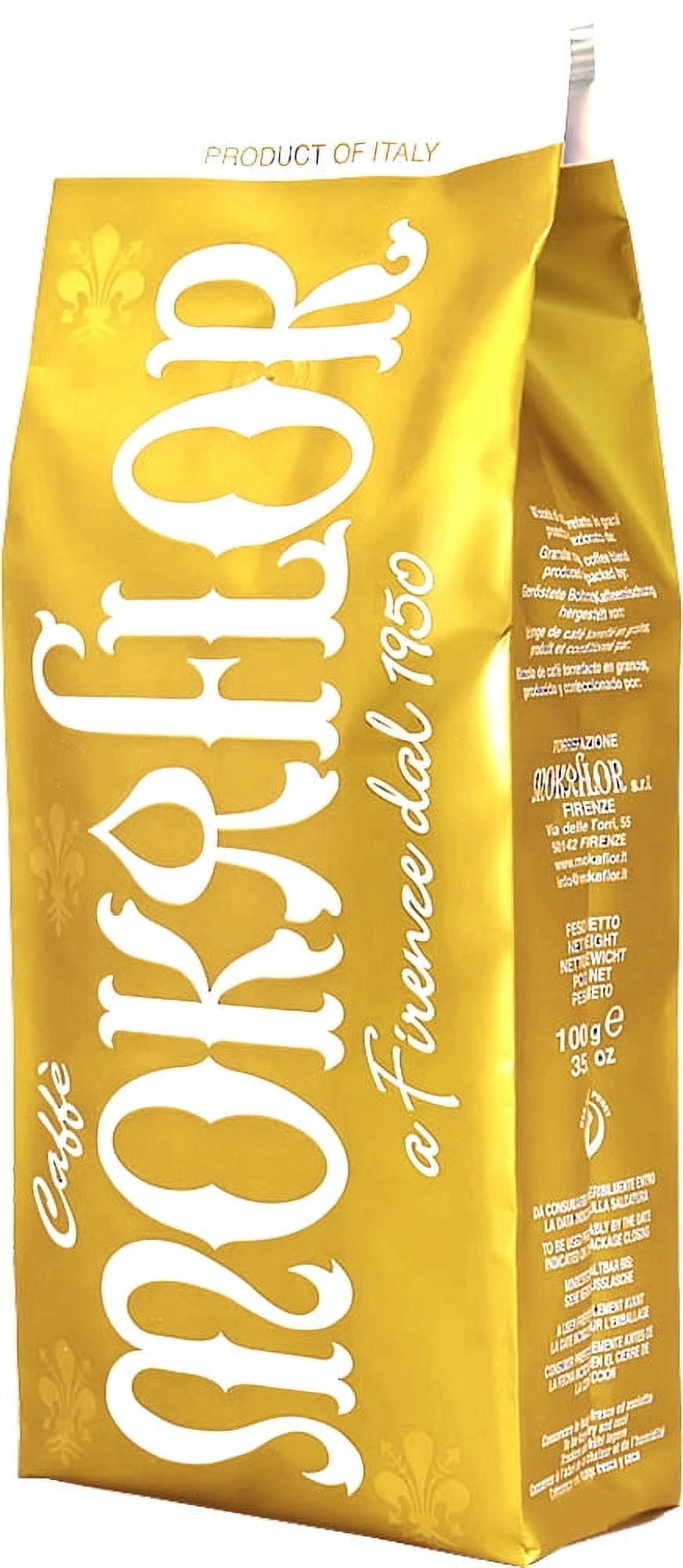 Mokaflor Oro Whole Bean Coffee 2.2lb/1kg - Walmart.com