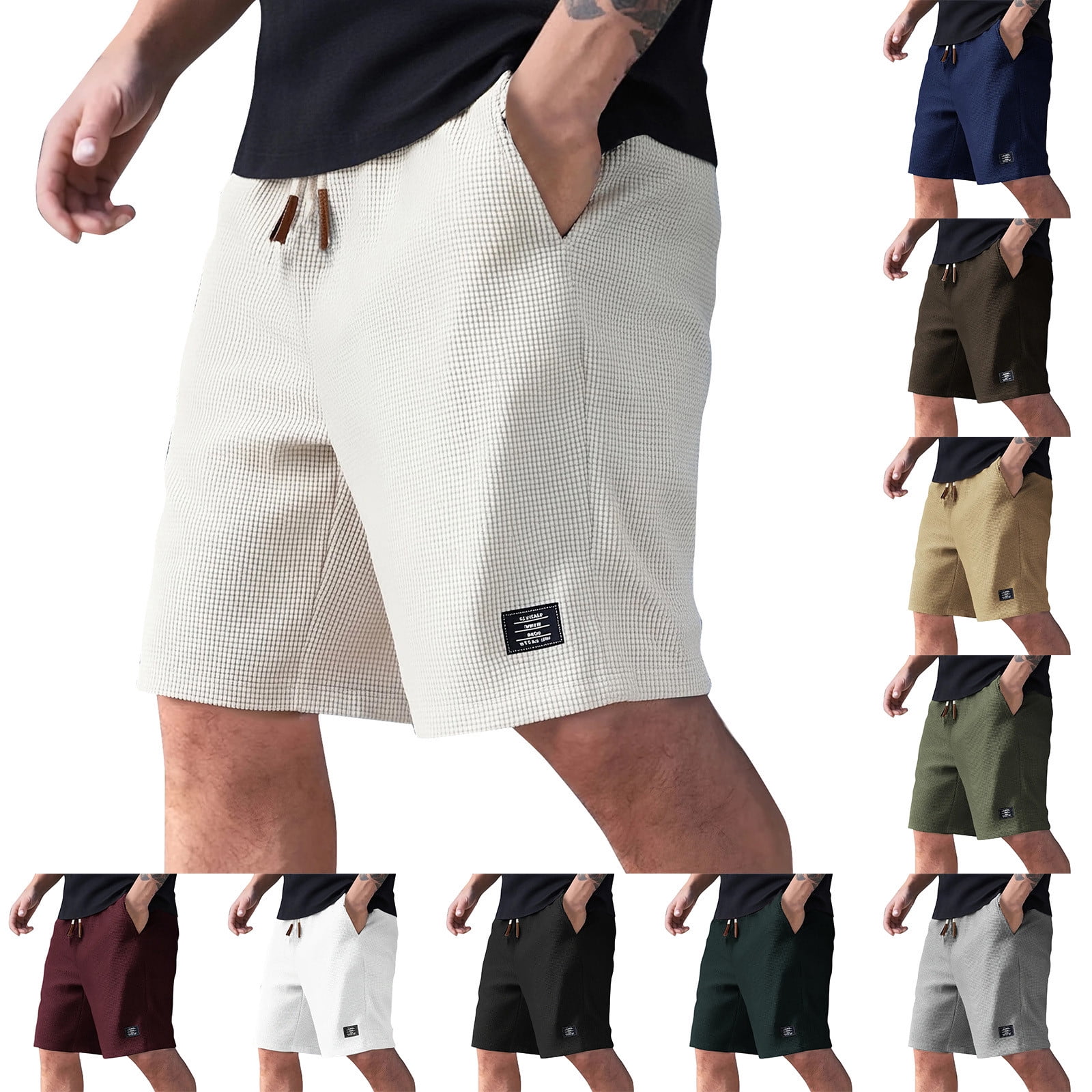 Mokaloha Mens Shorts - Pacificozy Men's Shorts, Men's Daily Waffle ...