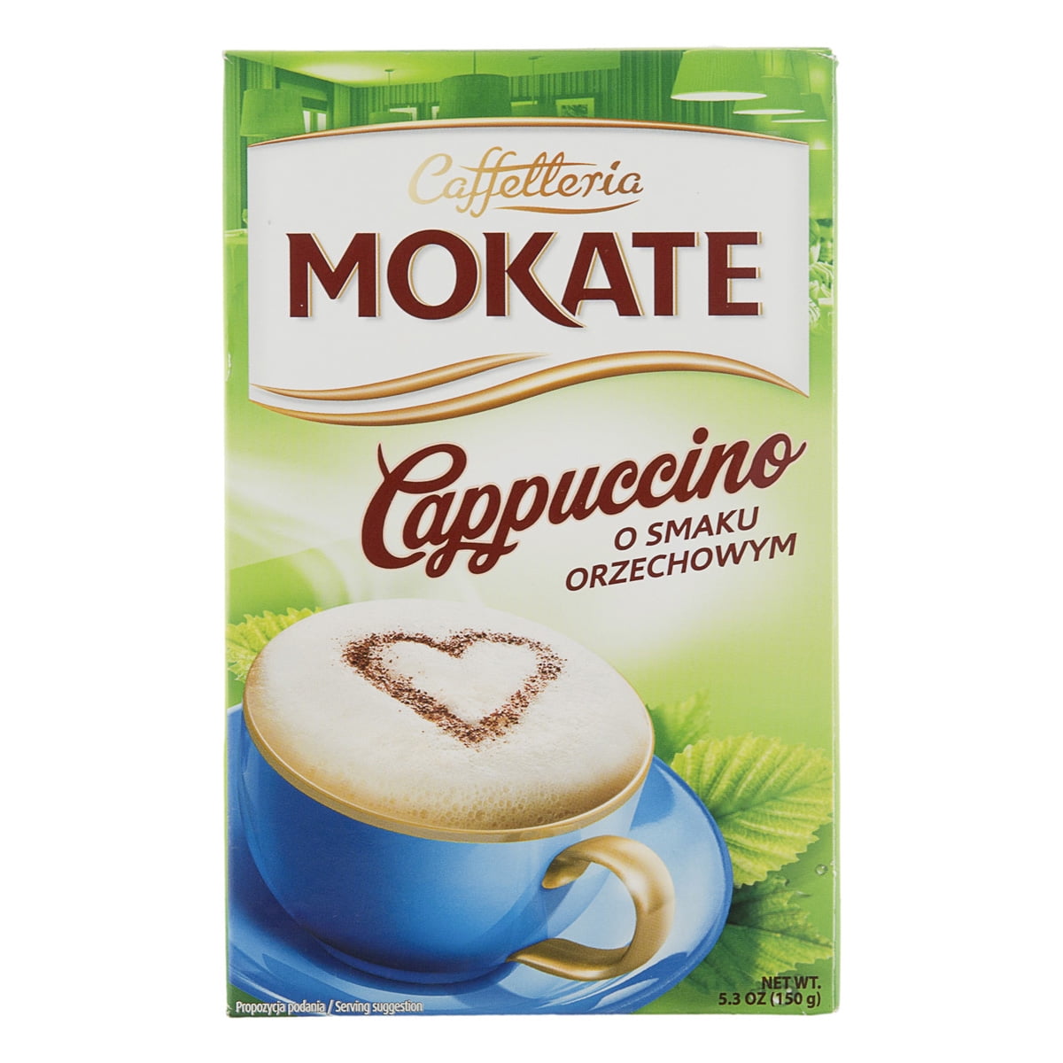 Mokate Cappuccino Smak Orzechowy Hazelnut 150g Box - Walmart.com