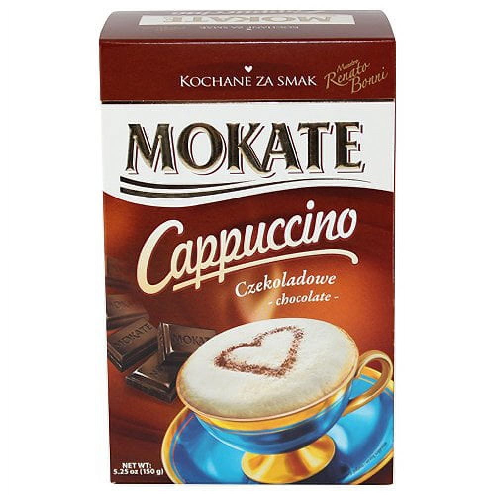 Mokate Cappuccino with Belgian Chocolate 150g Box - Walmart.com