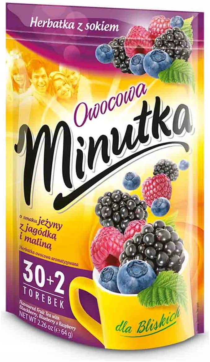 Mokate fruit tea with juice: BLACKBERRY BLUEBERRY RASPBERRY -30 tea ...