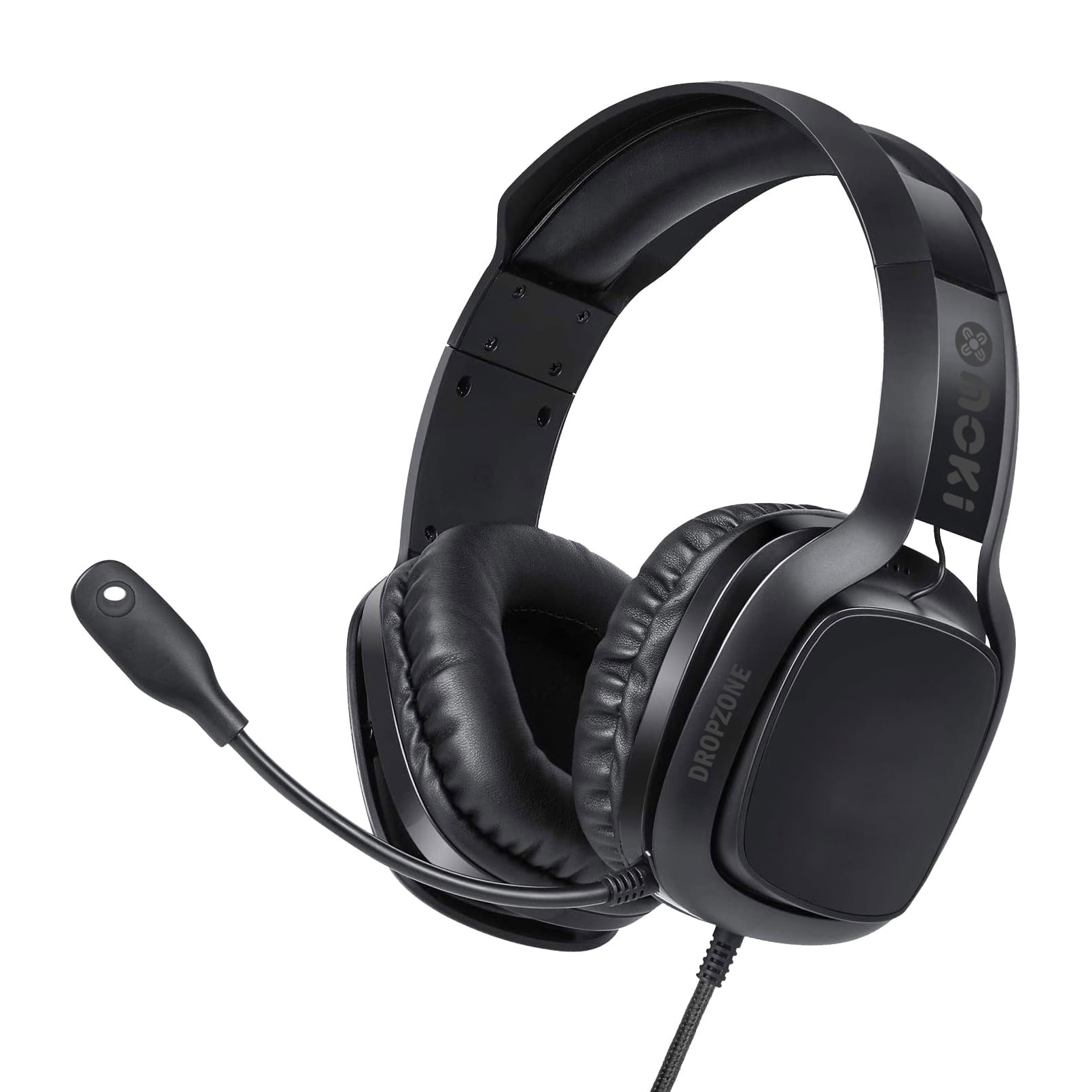 Moki DropZone Gaming Headphones Shadow Black - Walmart.com