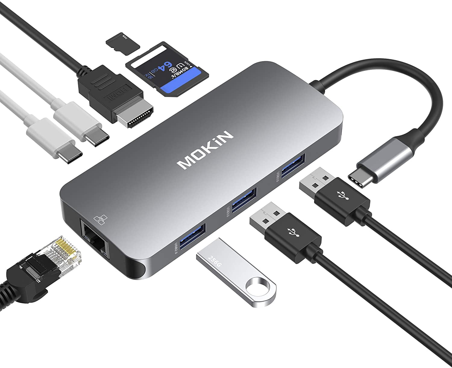 Mokin 9-Ports USB 3.0 Hub: Networking - Walmart.com