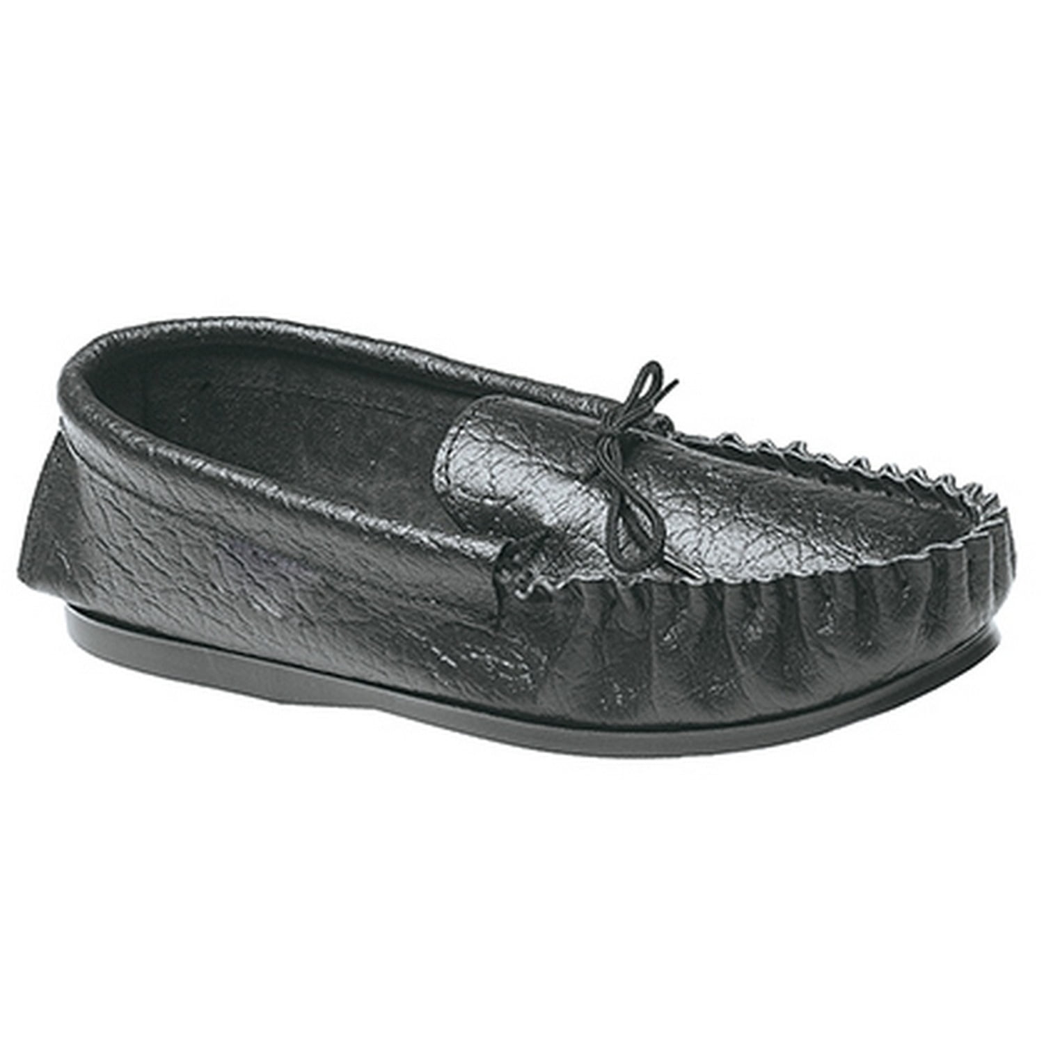 Mokkers Mens Gordon Softie Leather Moccasin Slippers - Walmart.com
