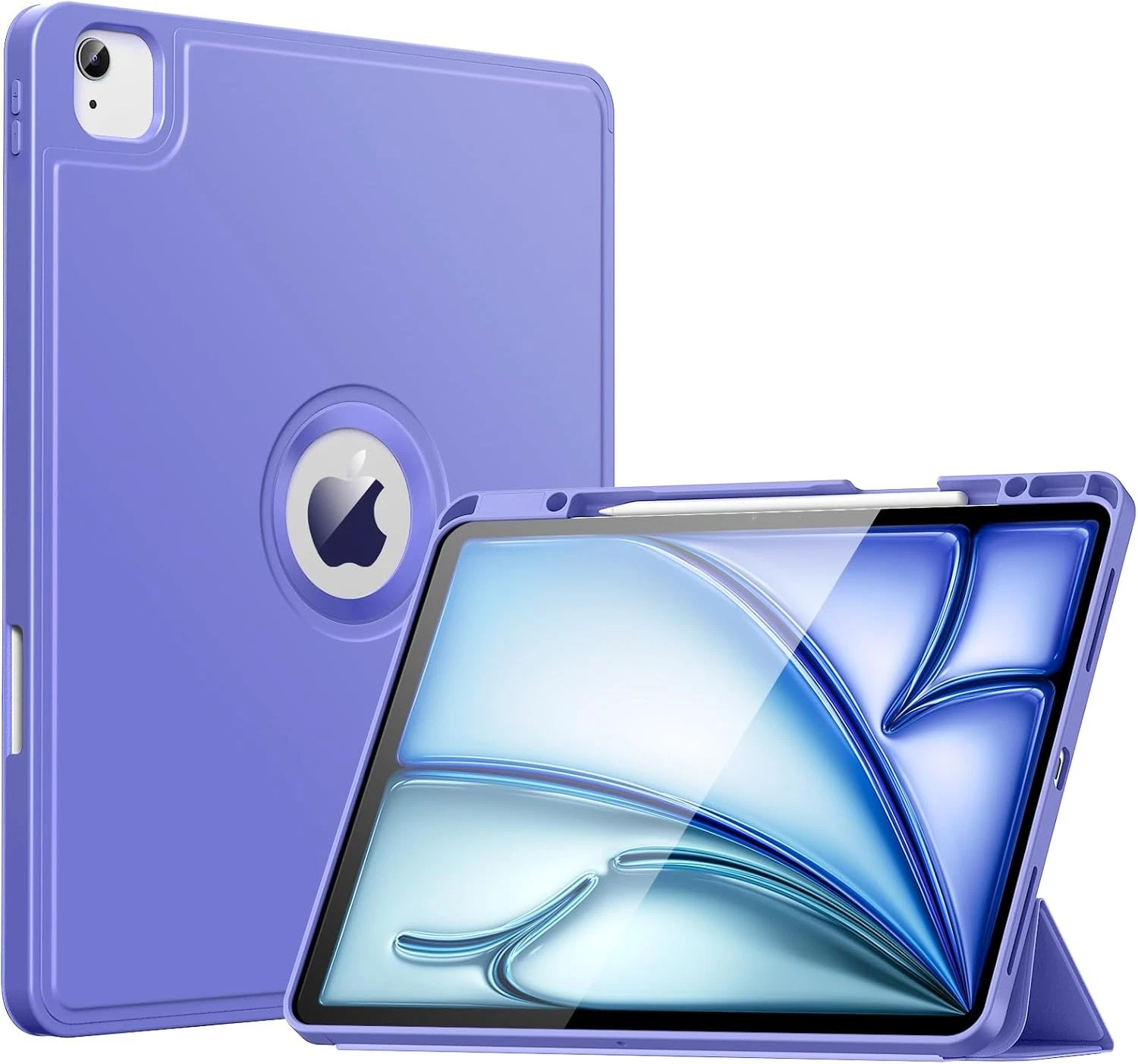 Moko Ipad Air 13 Inch Case (M3 2025/M2 2024) & Pro 12.9 Lavender Purple ...