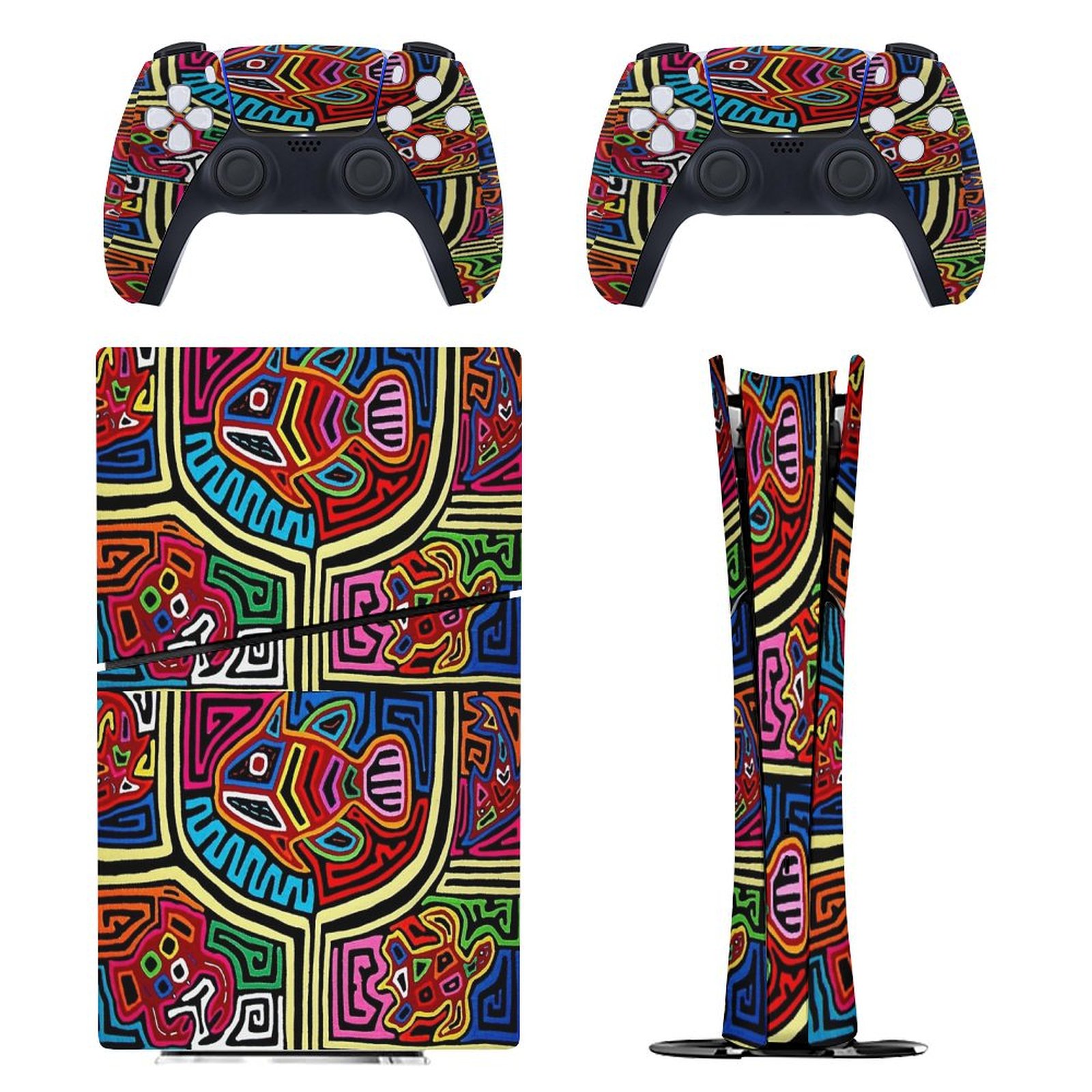 Mola De Panama Fish PS5/PS5 Slim Digital Disc Skin Sticker For Console ...