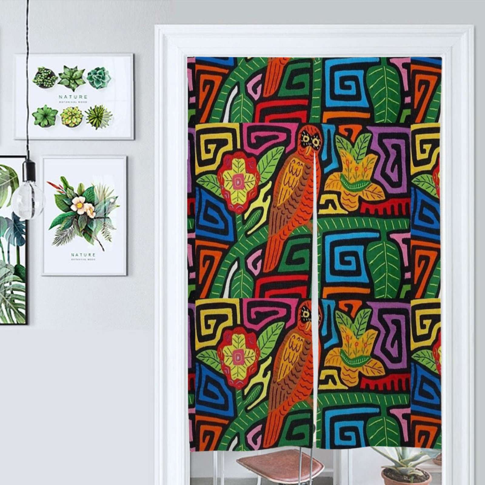 Mola De Panama Mounted Door Curtain Nordic Living Room DoorCurtain Porch Partition Curtain ...