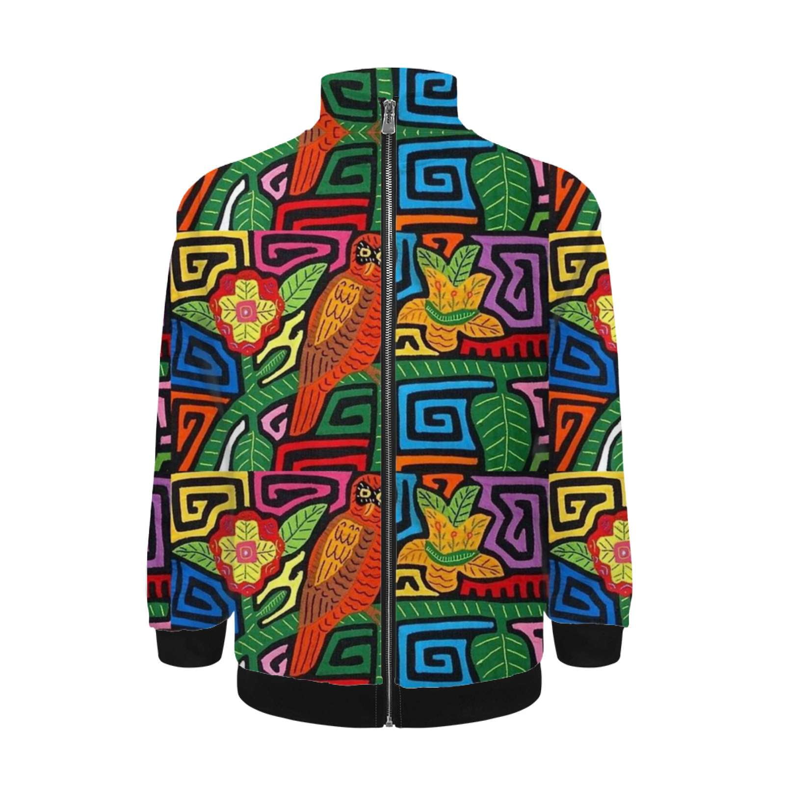 Mola De Panama Mounted Jacket Men's Street Cool Long Sleeves Coat ...