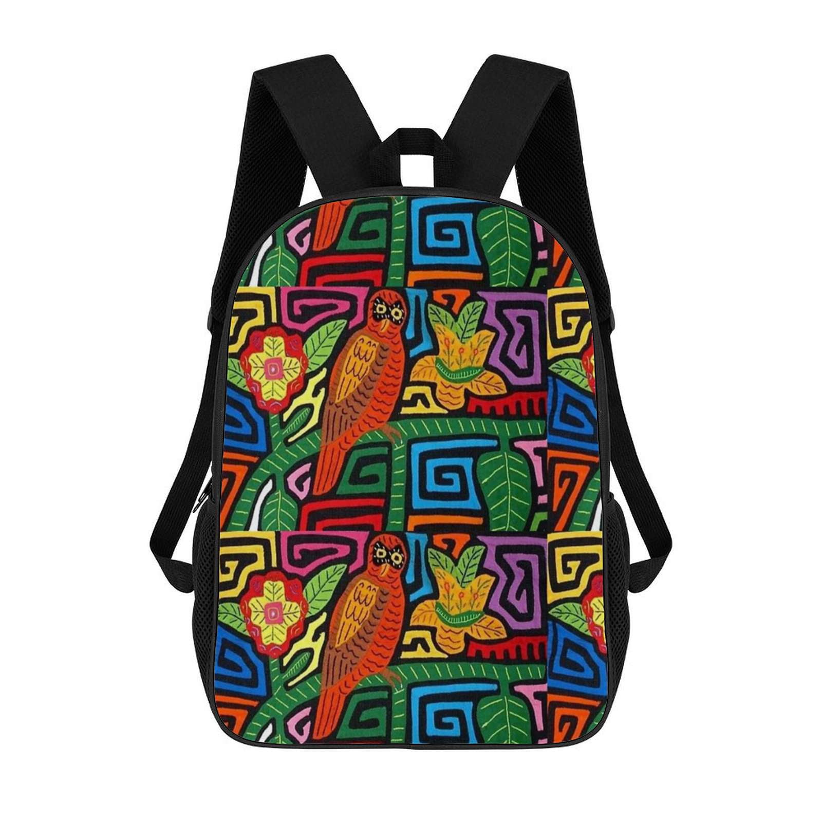 Mola De Panama Mounted Large Capacity Backpacks For Teenagers Travel ...