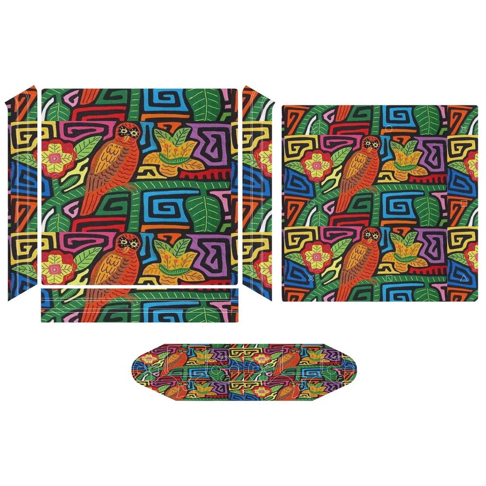 Mola De Panama Mounted PS4/PS4 Pro/PS4 Slim Skin Sticker For Console ...