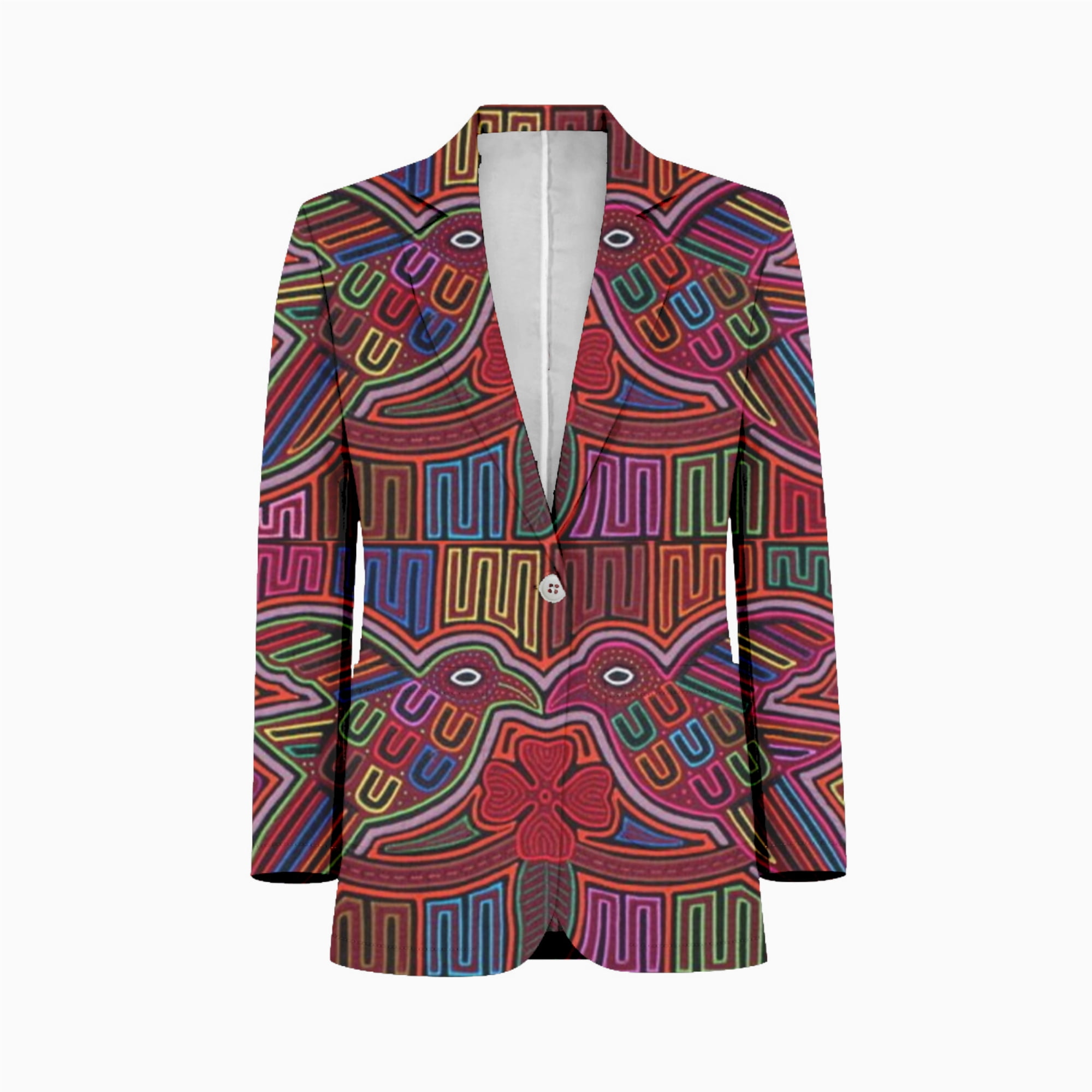 Mola de Panama Bird Men's Suit Blazer Casual Party Wear Slim Fit Suit ...