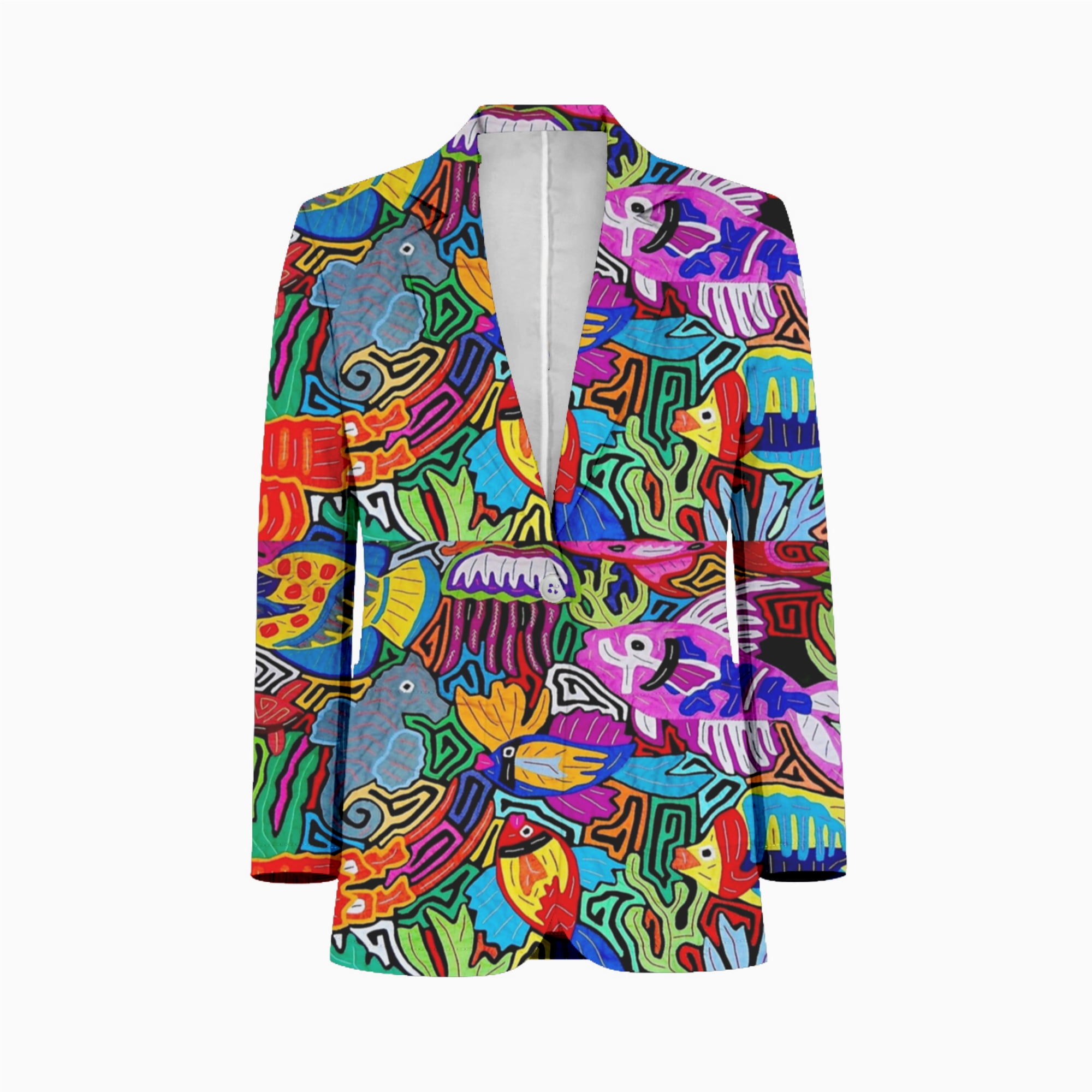 Mola de Panama Ocean Men's Suit Blazer Casual Party Wear Slim Fit Suit ...