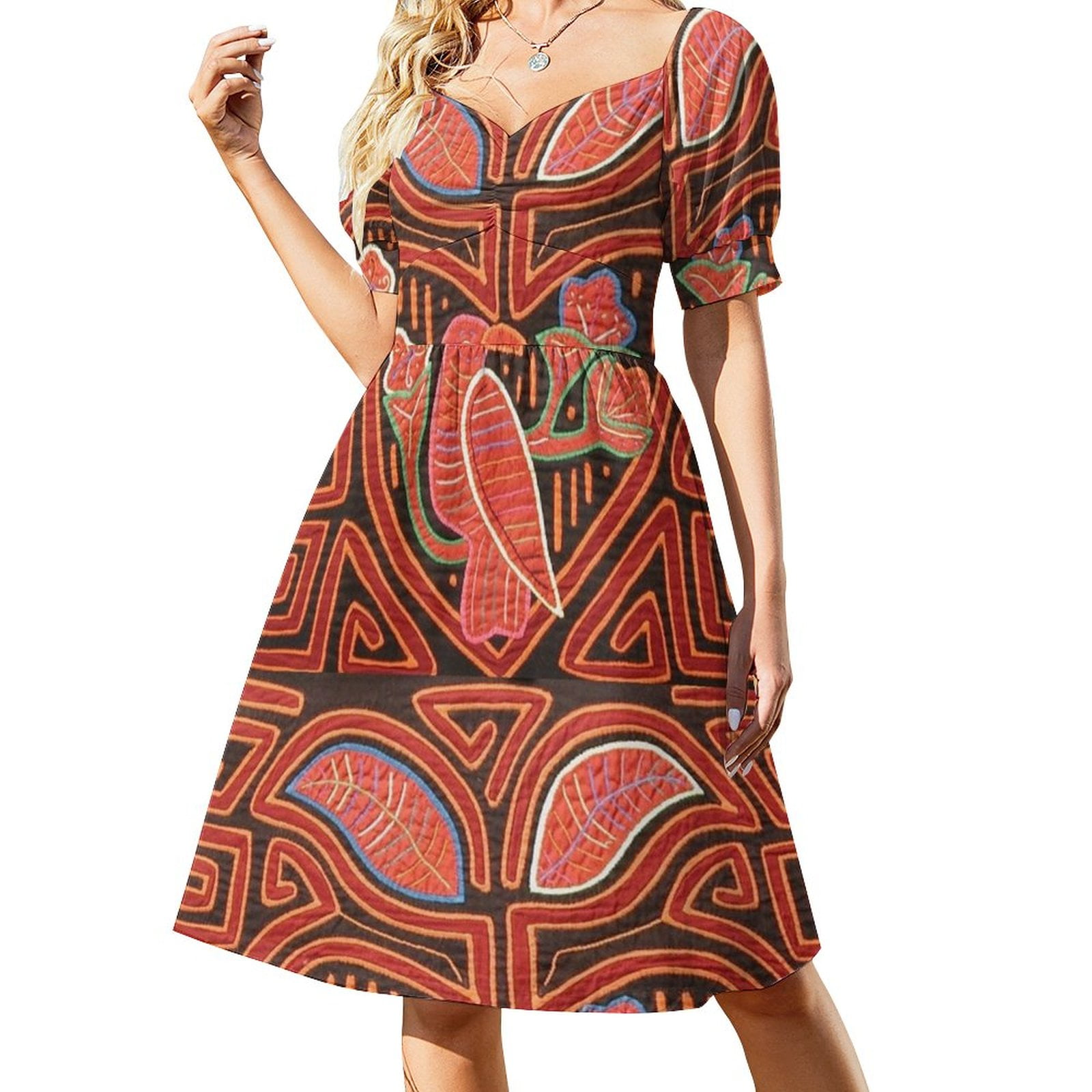 Mola de Panama Sleeveless Dress beach outfits for women women's ...