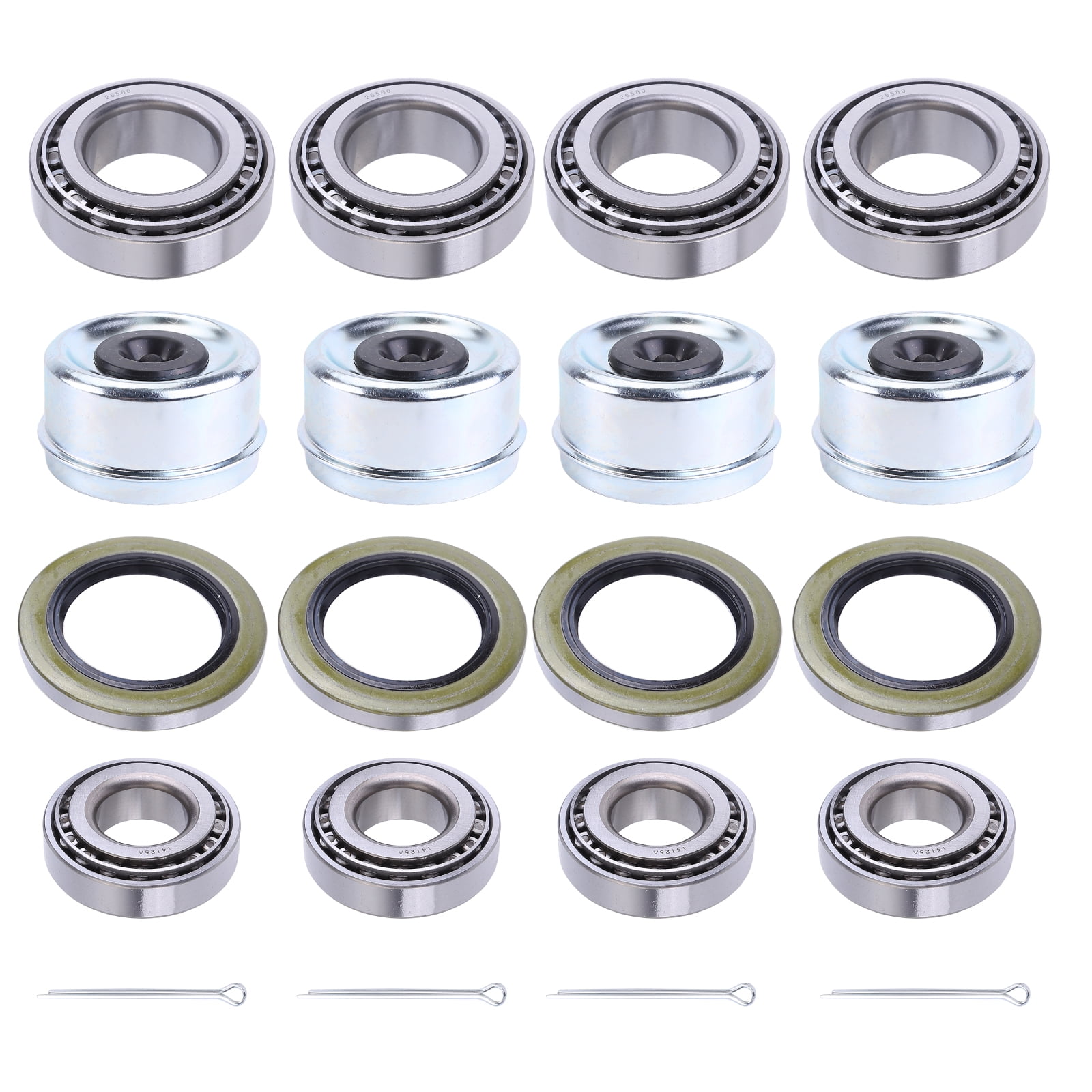 Molaner 4 Sets Trailer Bearing Kit Trailer Axles Bearing Kits with ...