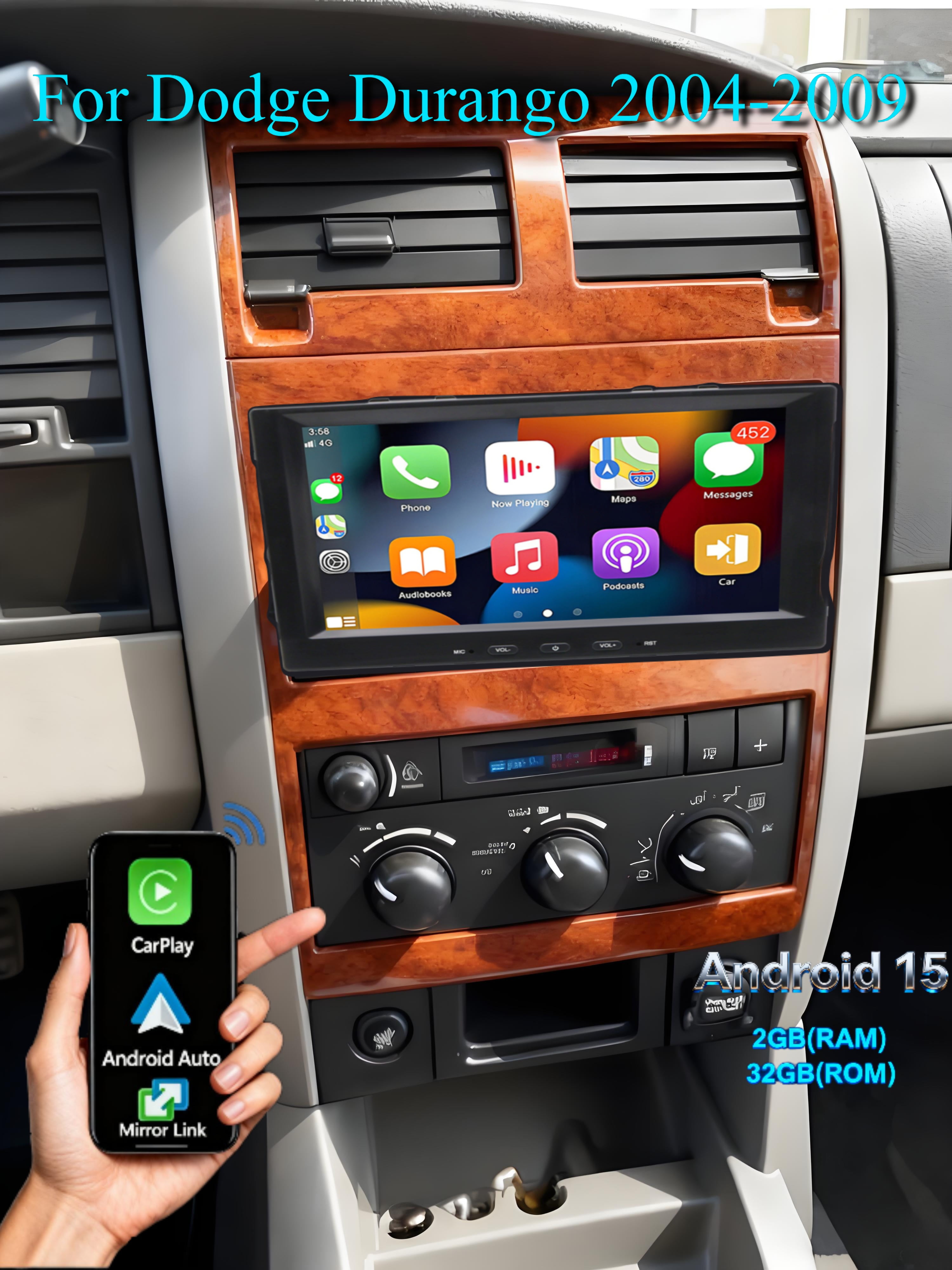 Molaner 8" Touch Screen Car Radio for Dodge Durango 2004-2009, Android ...