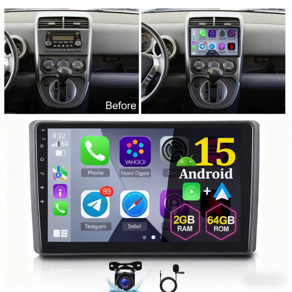 Molaner Android 15 Double Din Car Radio Compatible with Honda Element ...