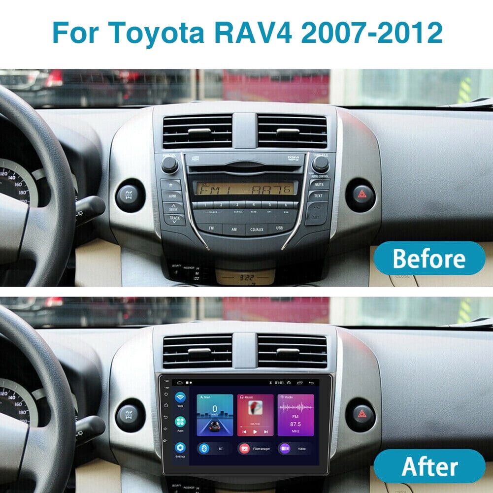 Molaner Car Radio for Toyota RAV4 2007-2012, 9 inch Touchscreen Stereo ...