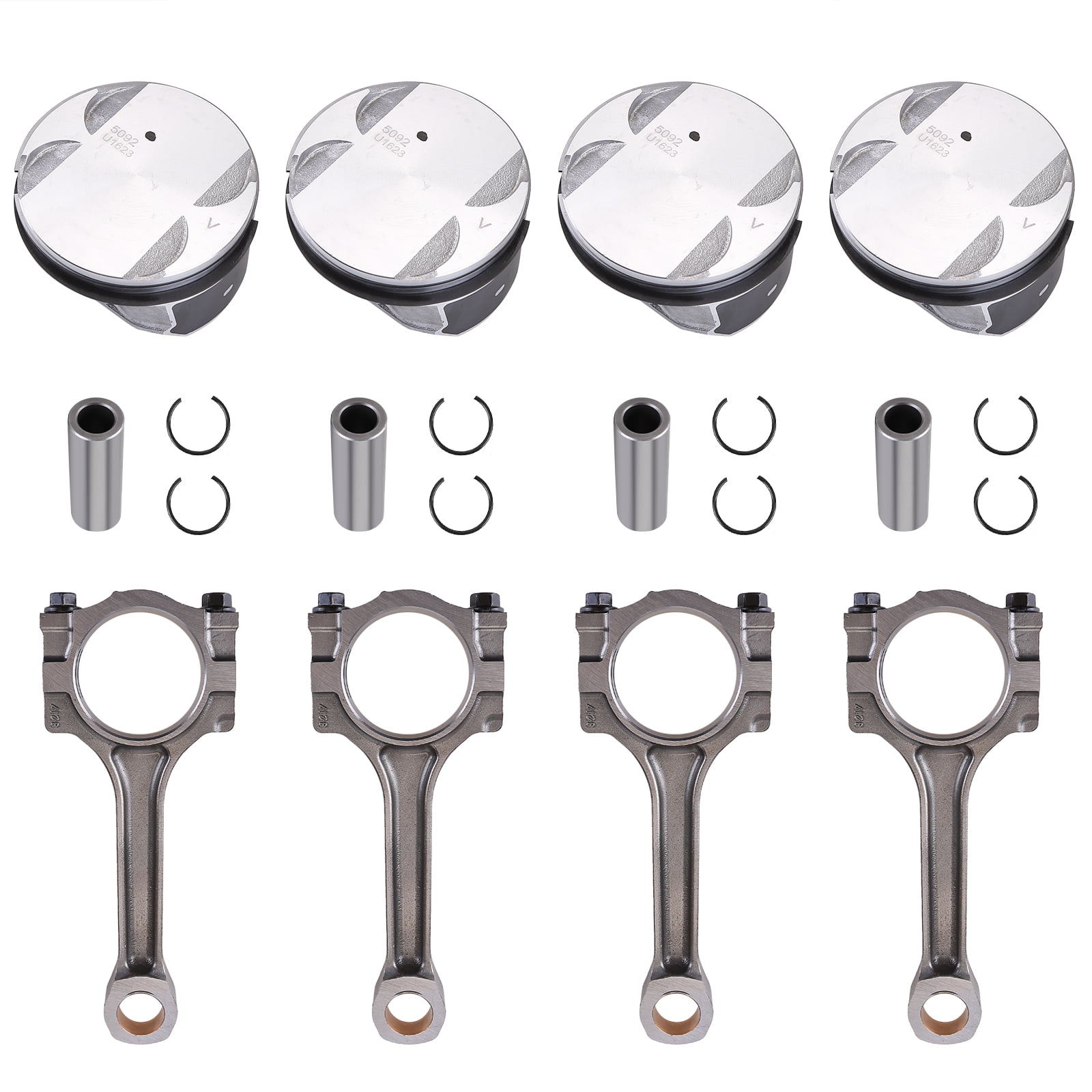 Molaner Engine Pistons & Rings Connecting Rod Kit 12578324 Piston and Connecting Rod Assembly ...