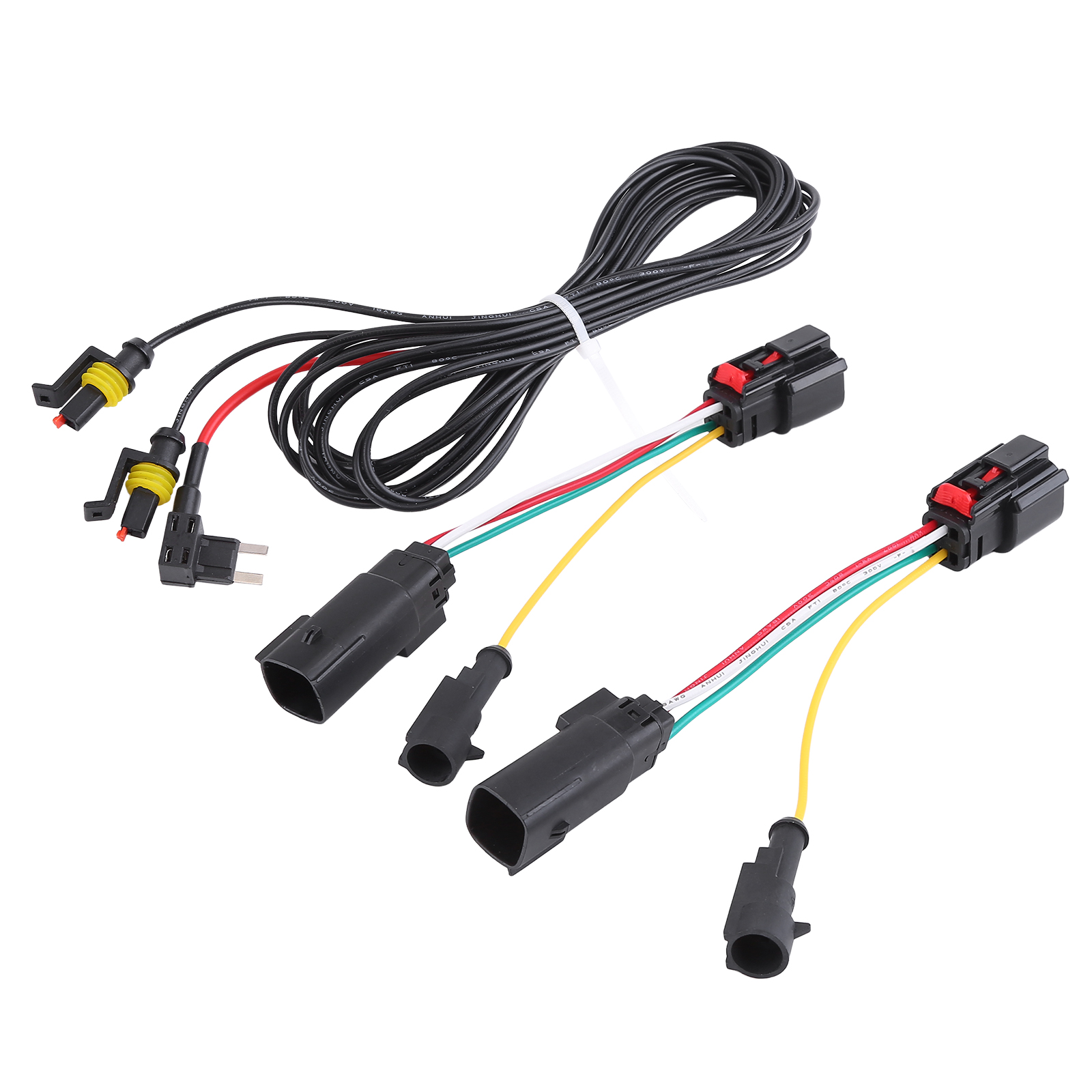 Molaner LED Headlight Adapter with DRL 4th Wire Harness for Jeep ...