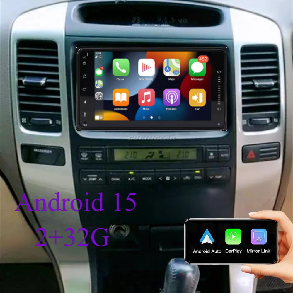 Molaner Radio for Toyota Prado 1996-2009 7 inch Android 15 Fit for ...