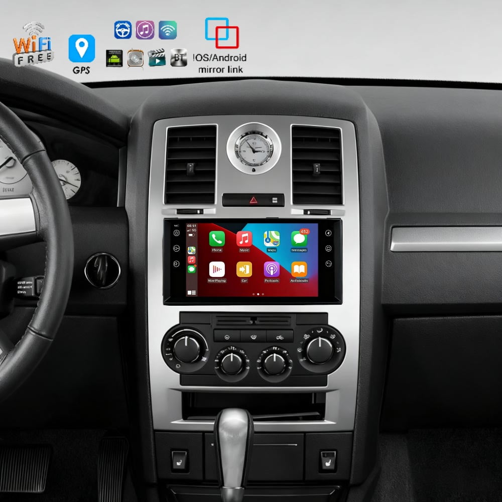 Molaner Upgrade Android 15 Radio for Chrysler 300/300C 2007-2010 Fit ...