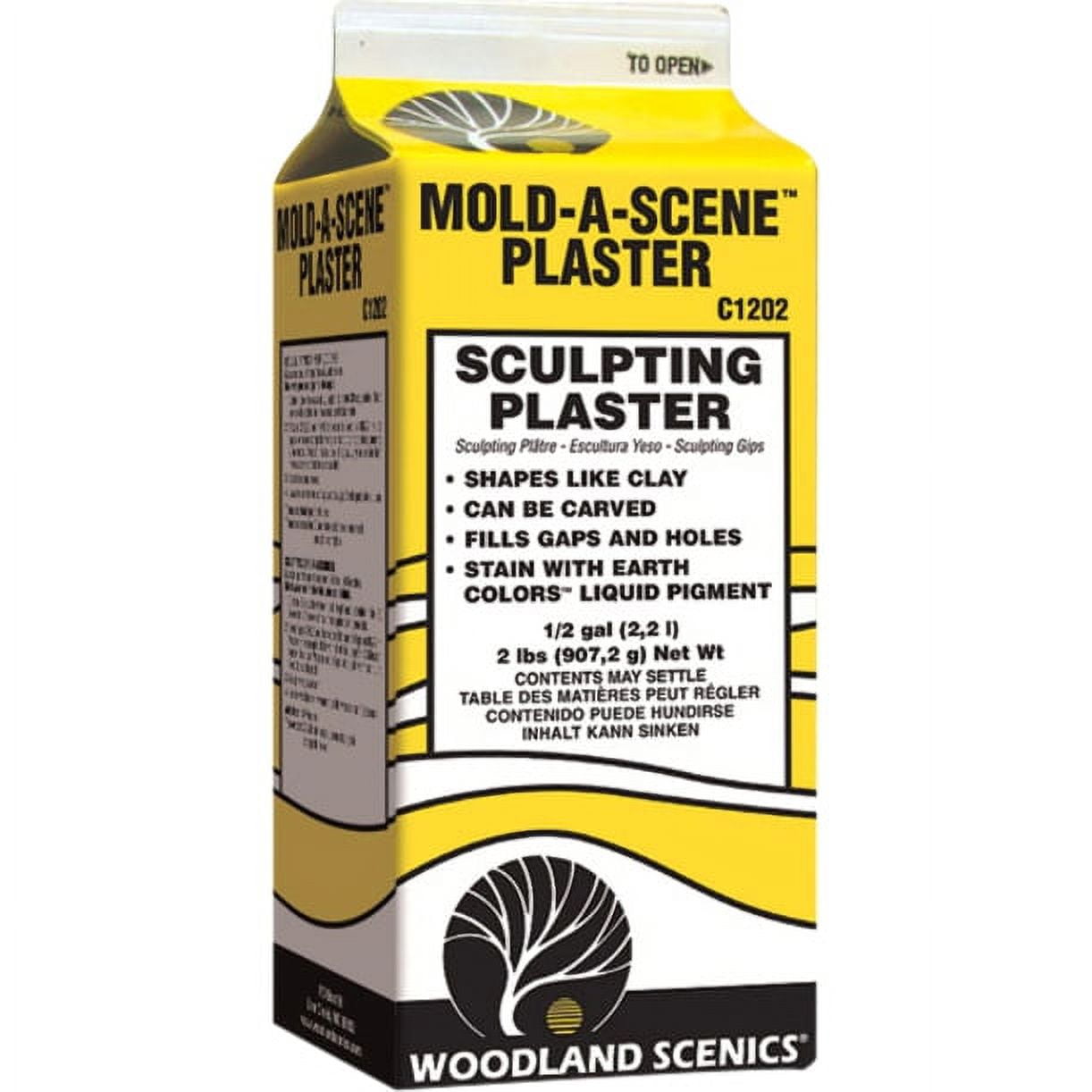 Woodland Scenics Modeling Plaster for Adults, Cast and Mold-A-Scene Kit ...