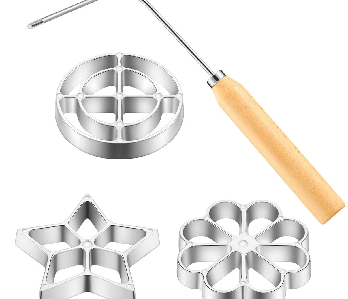 Mold Bunuelos Mold with Handle Rosette Maker Rosette Cookie Bunuelos ...