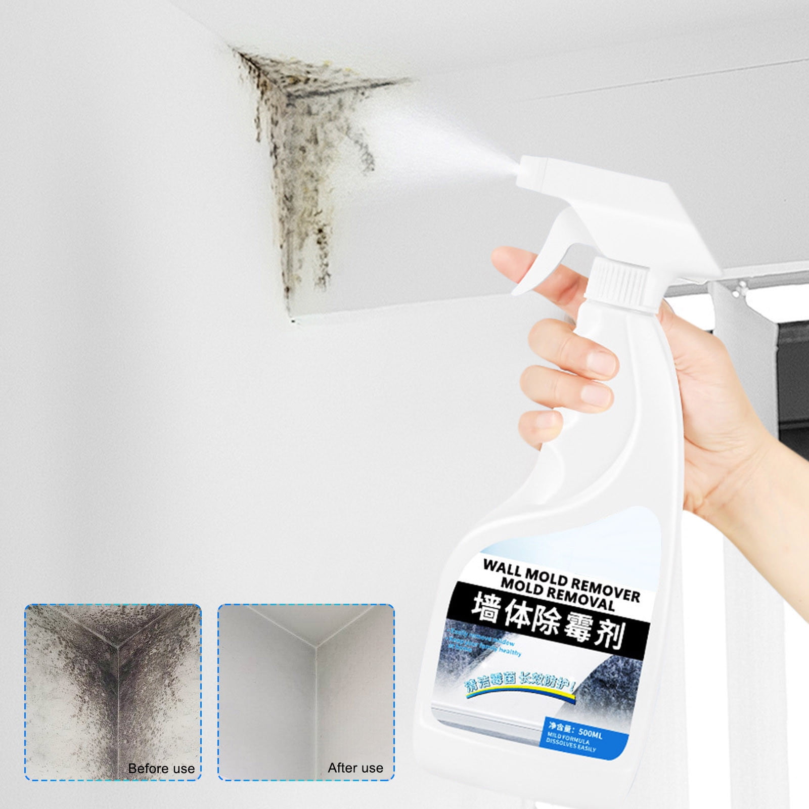 Mold & Mildew Remover Spray Wall Cleaning Cleaner - Complete Mold ...