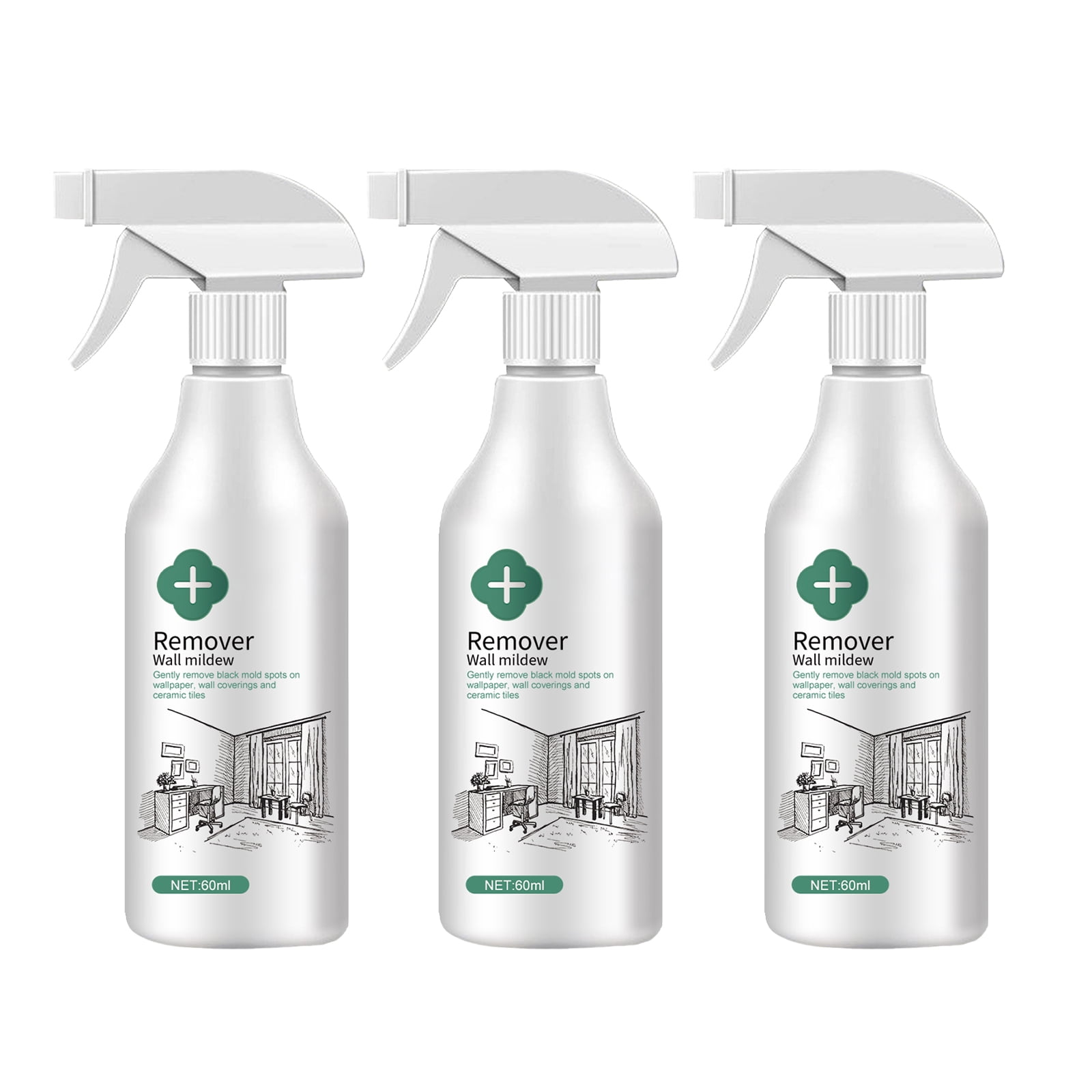 Mold & Mildew Stain Remover Spray, - Bleach Free Cleaner Spray | Scrub ...