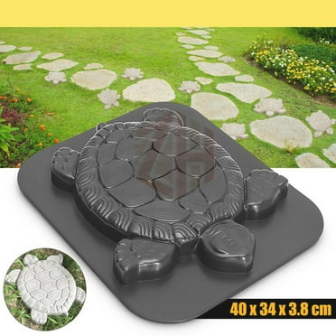 WUZSTAR Creative Turtle-Shaped Design Stepping Stone Mould Paving Mold ...