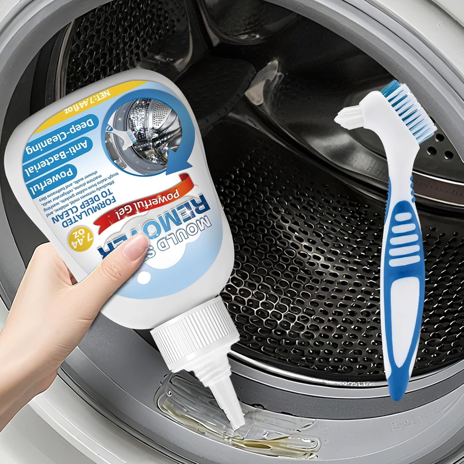 Mold Remover Gel – Effective Washing Machine Cleaner for Gasket, Mold ...
